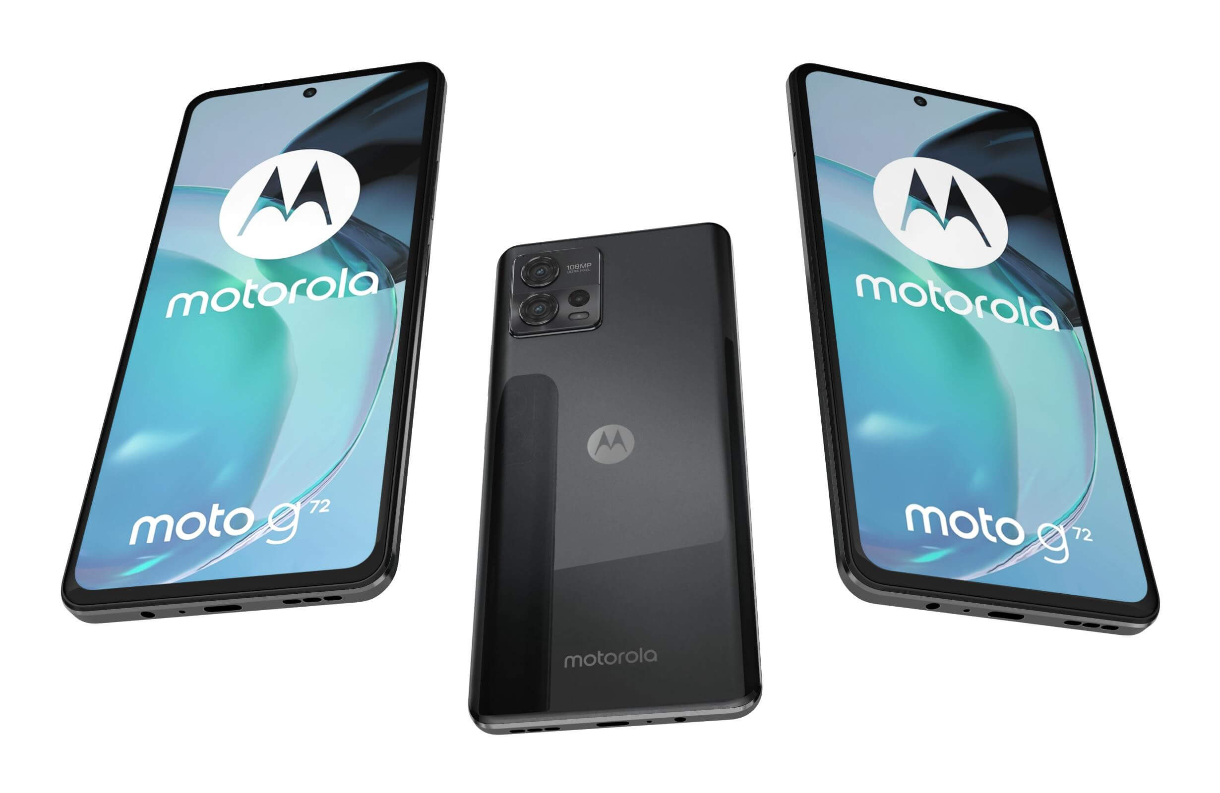 Motorola Moto G72 Black and Blue - 3D Model by Rever_Art