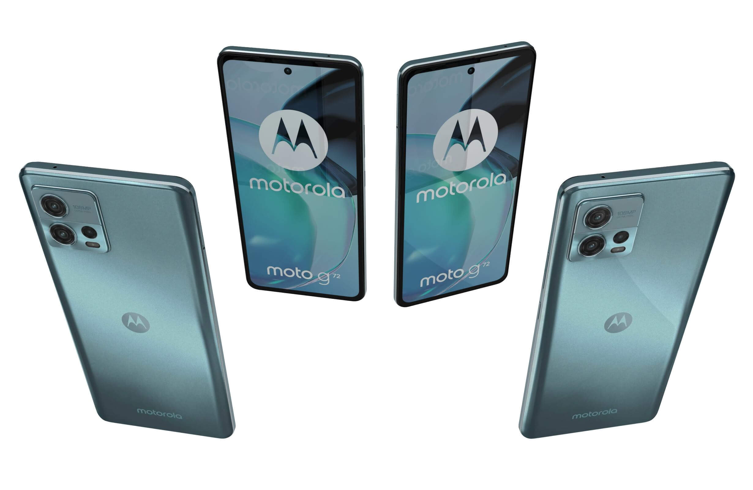 Motorola Moto G72 Black and Blue - 3D Model by Rever_Art