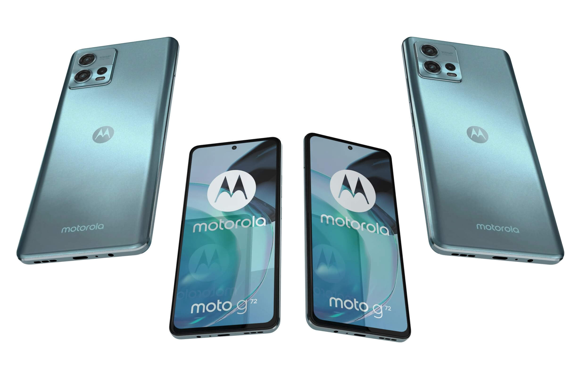 Motorola Moto G72 Black and Blue - 3D Model by Rever_Art