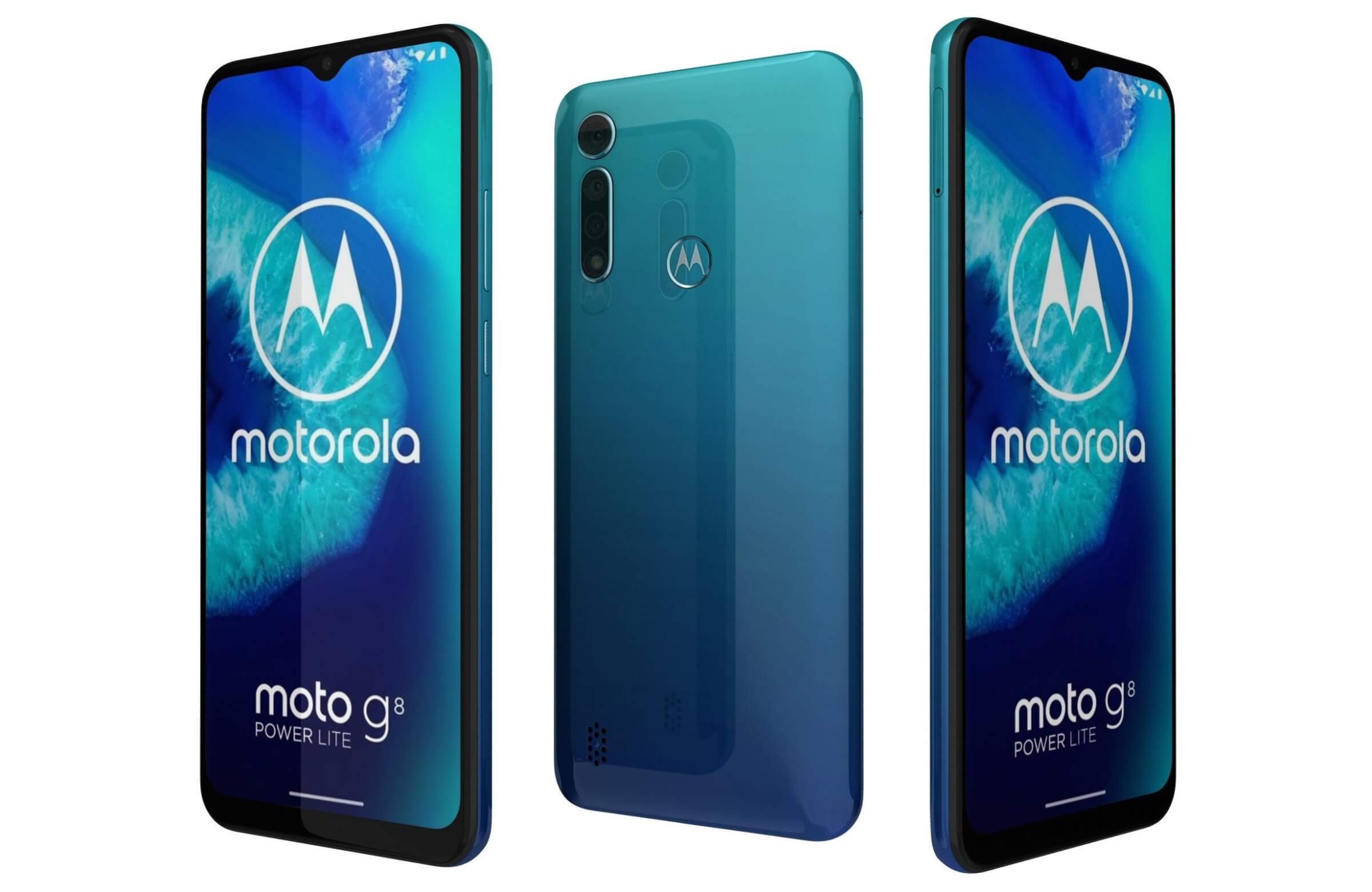 Motorola Moto G8 Arctic Blue - 3D Model by Rever_Art