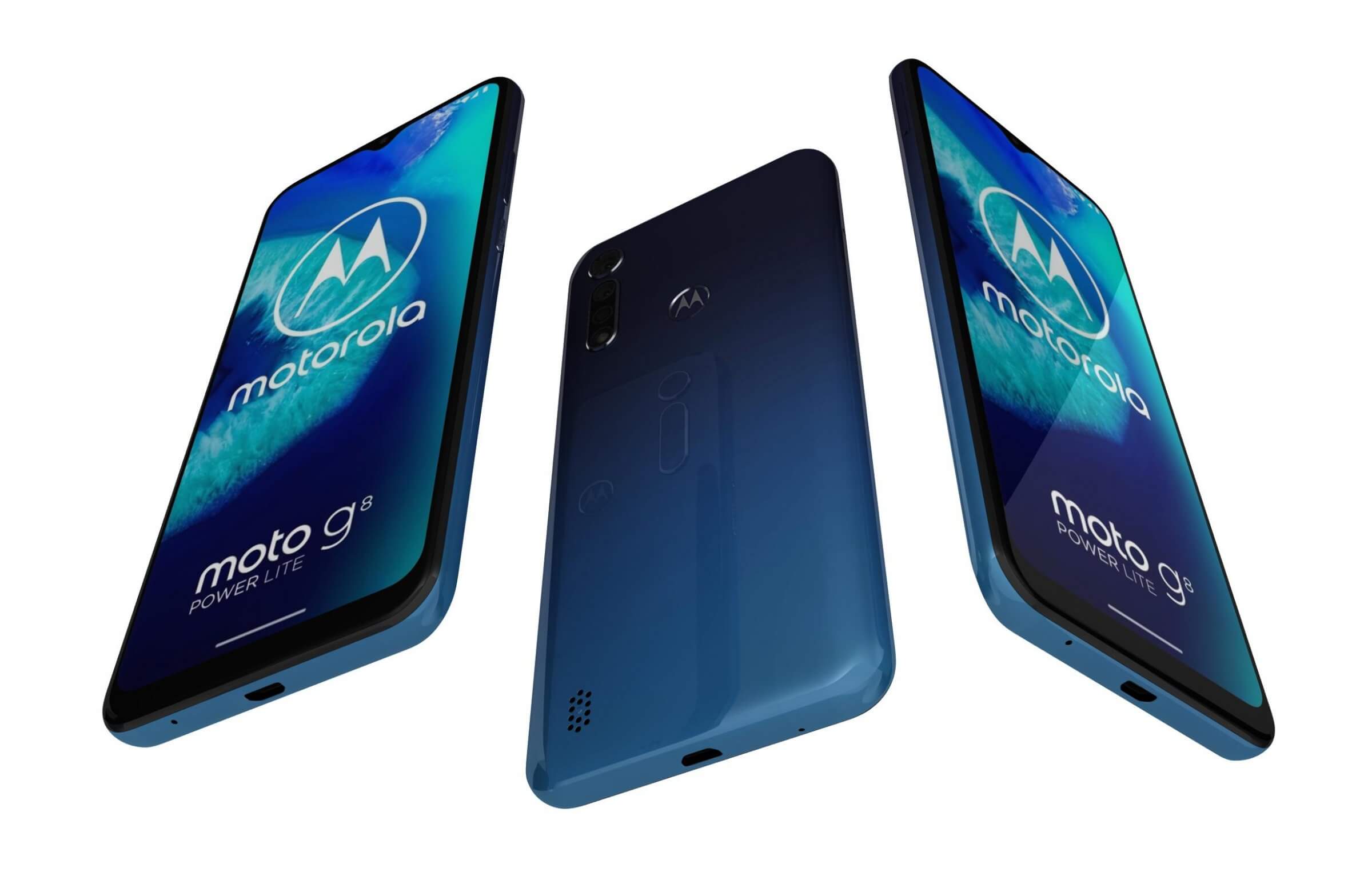 Motorola Moto G8 Royal Blue - 3D Model by Rever_Art