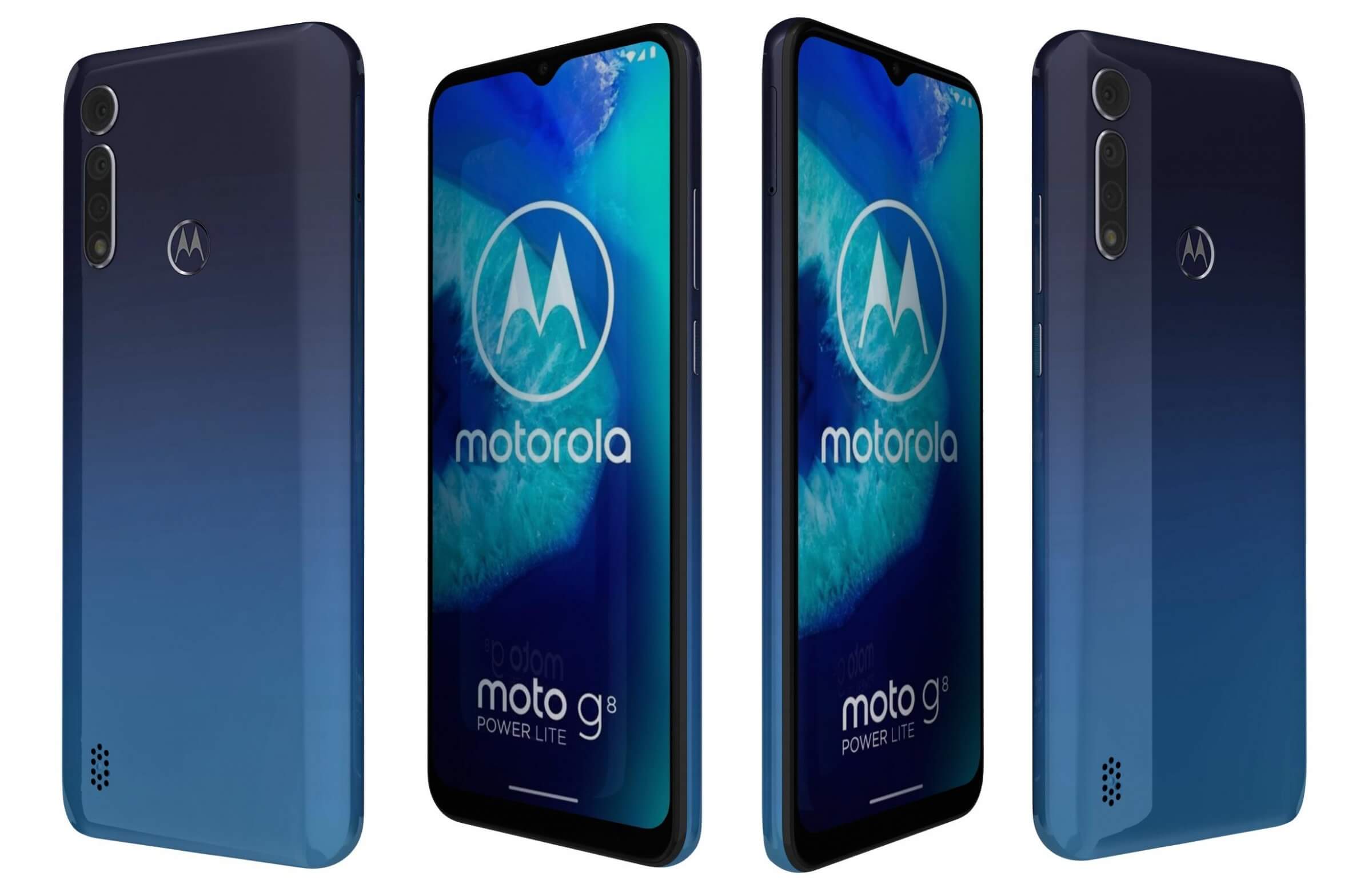 Motorola Moto G8 Royal Blue - 3D Model by Rever_Art