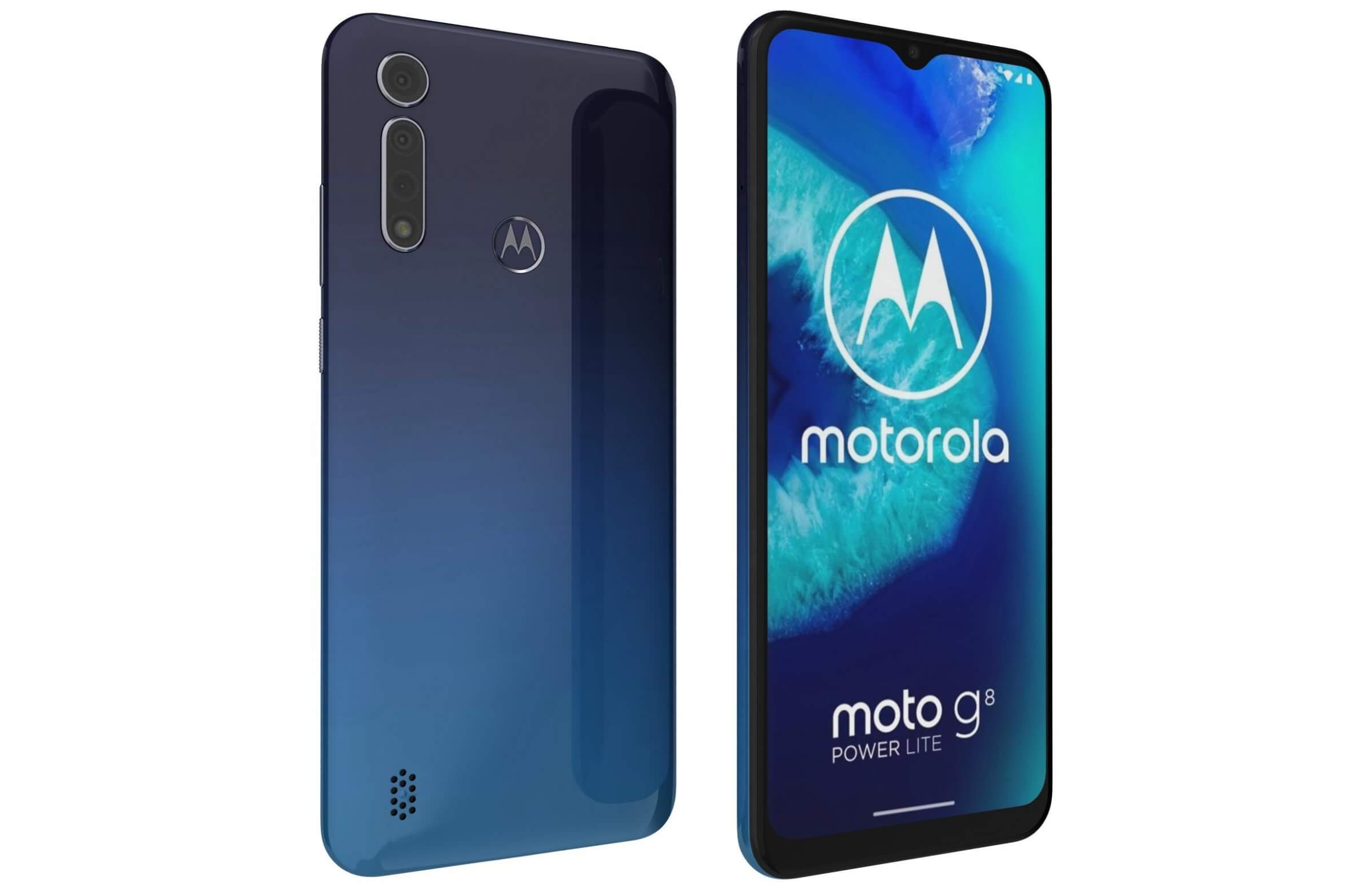 Motorola Moto G8 Royal Blue - 3D Model by Rever_Art