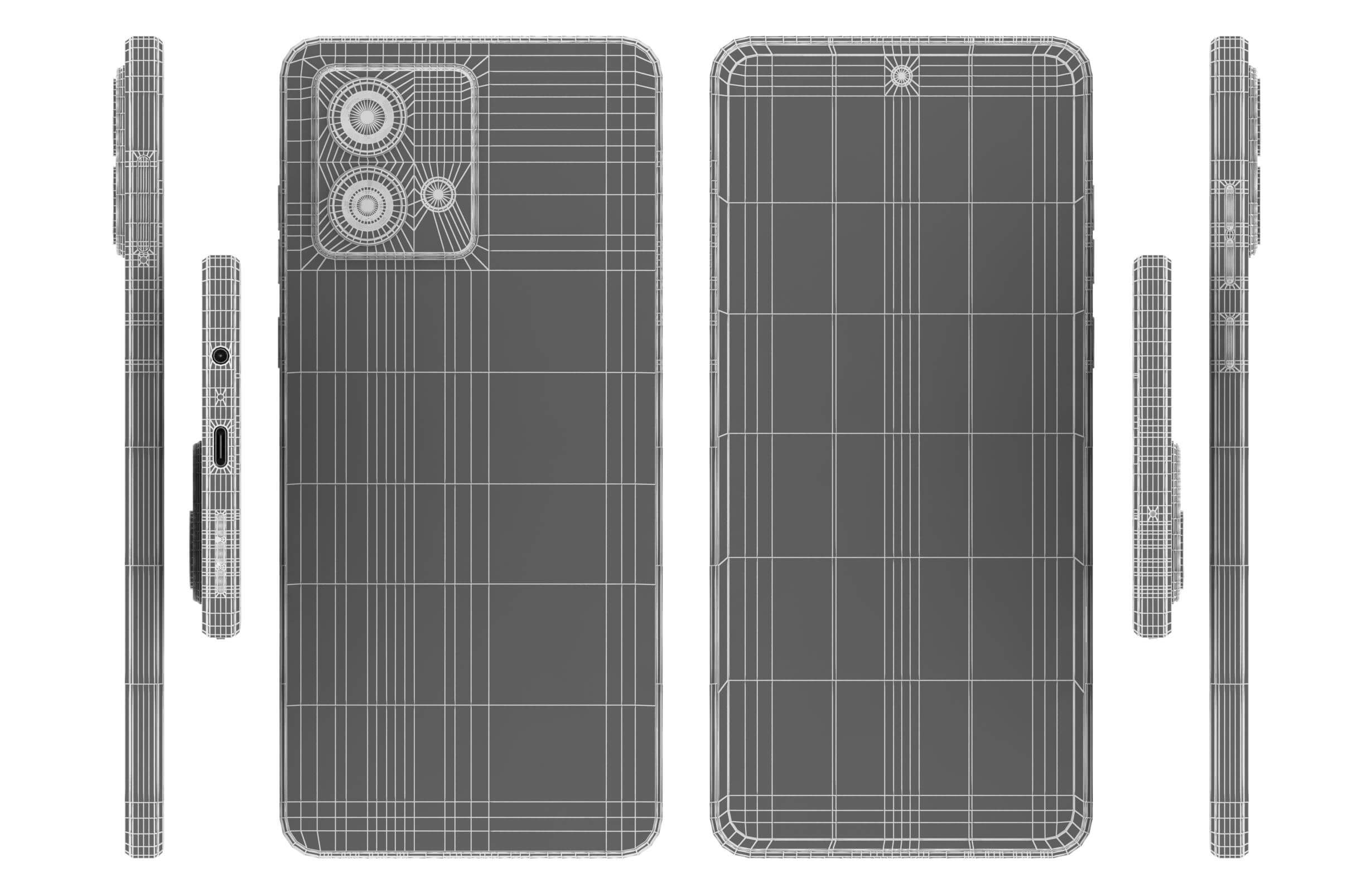 Motorola Moto G84 Red - 3D Model by Rever_Art