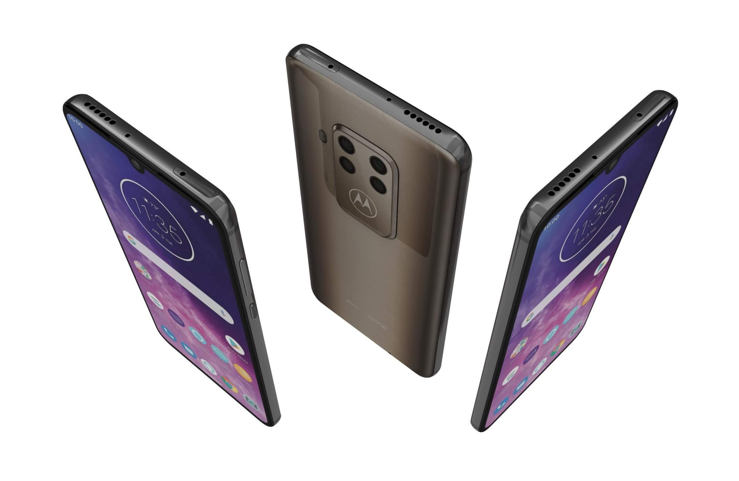 Motorola One Zoom Brushed Bronze - 3D Model by Rever_Art