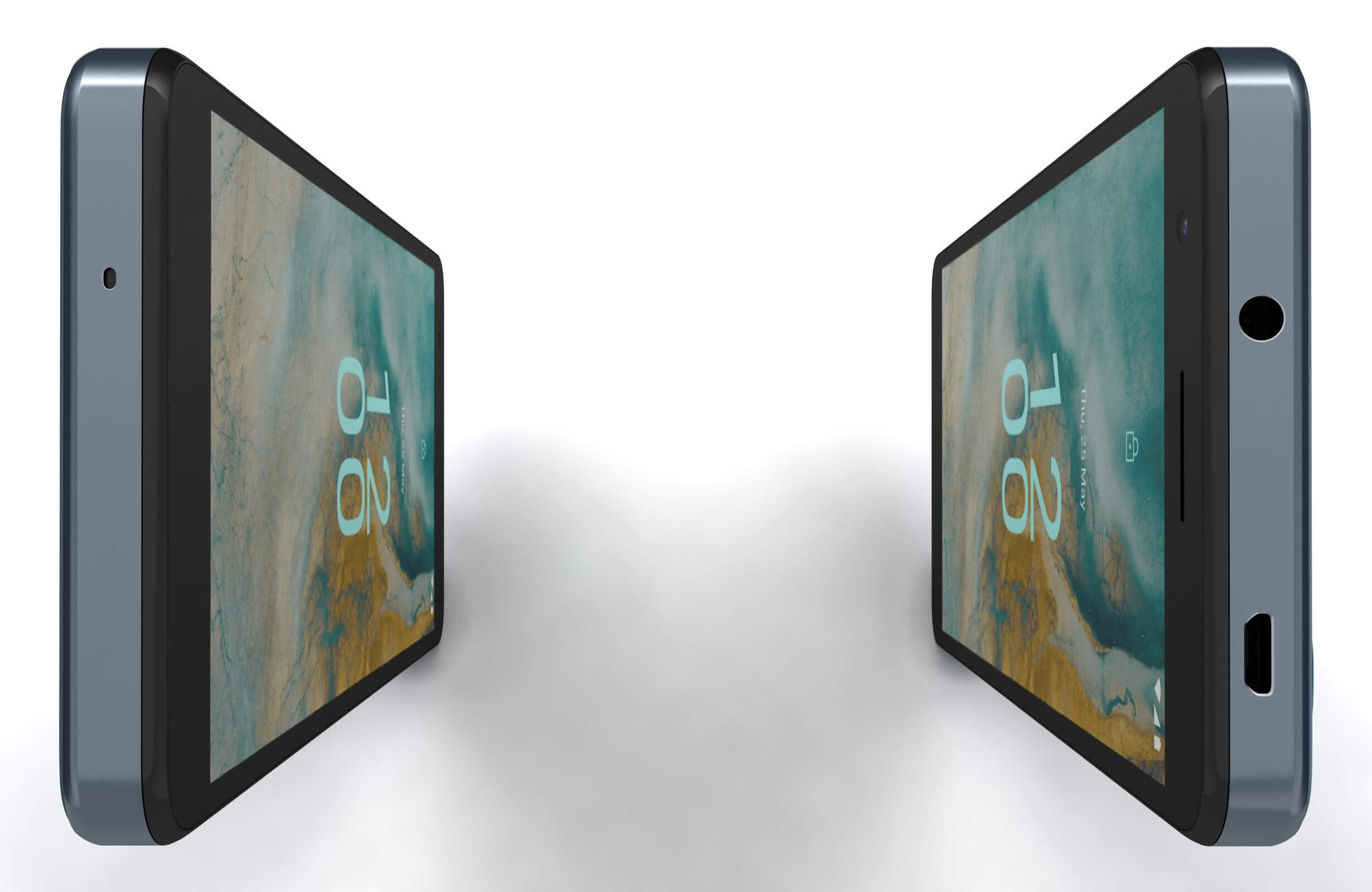 Nokia C02 Charcoal and Dark Cyan - 3D Model by Rever_Art