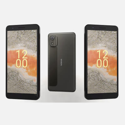 Nokia C02 Charcoal - 3D Model by Rever_Art