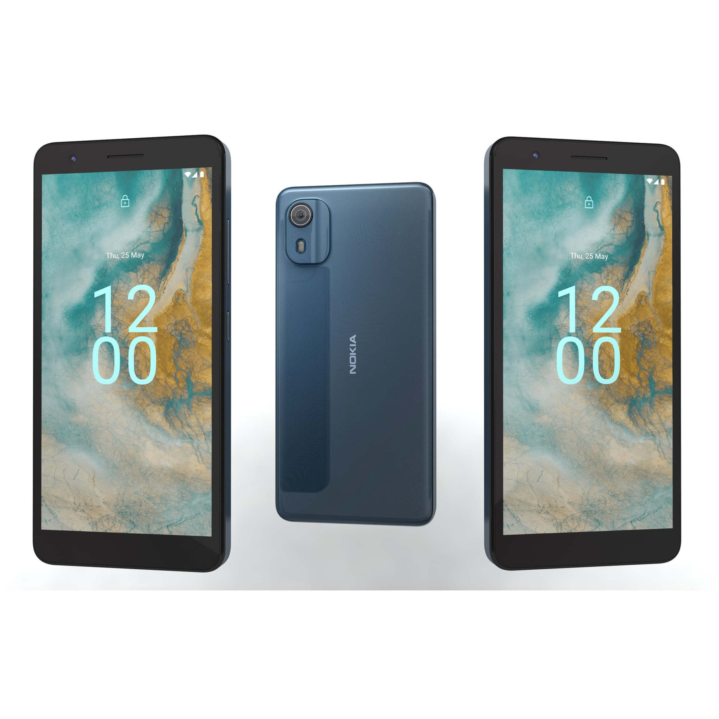 Nokia C02 Dark Cyan - 3D Model by Rever_Art