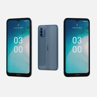 Nokia C300 Blue - 3D Model by Rever_Art