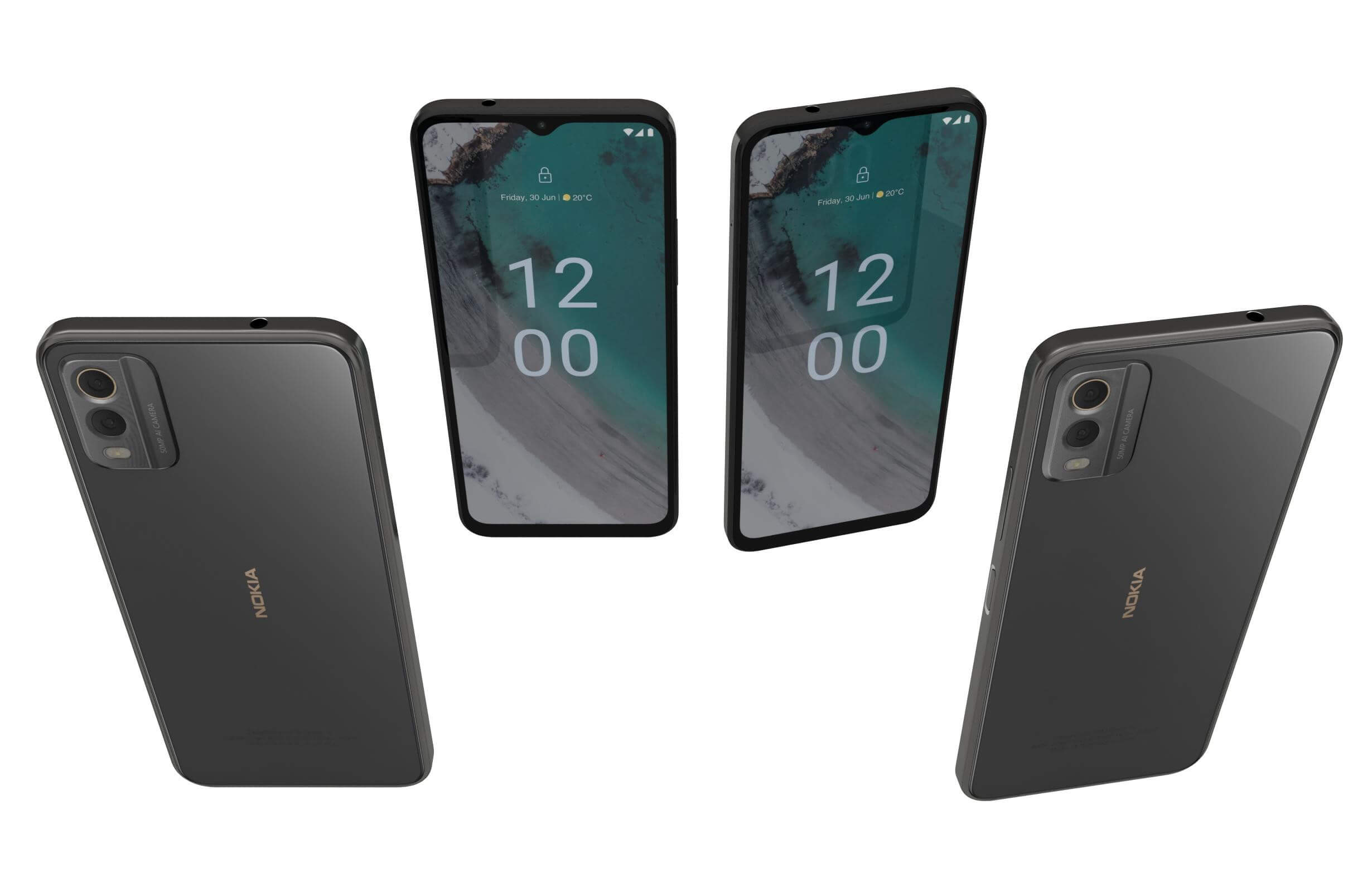 Nokia C32 All Colors - 3D Model by Rever_Art