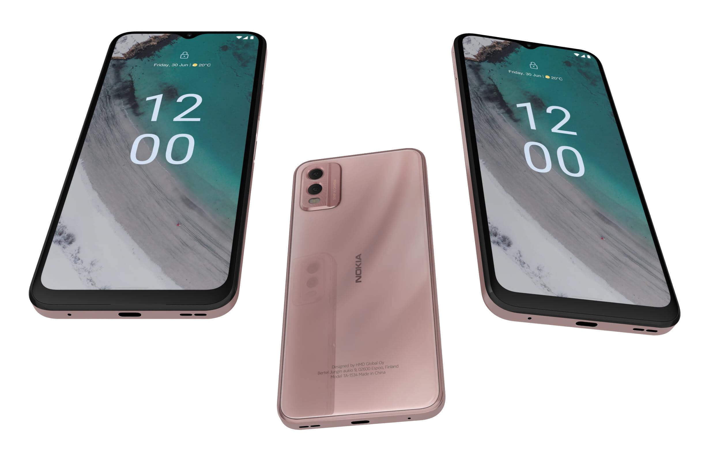 Nokia C32 Beach Pink - 3D Model by Rever_Art