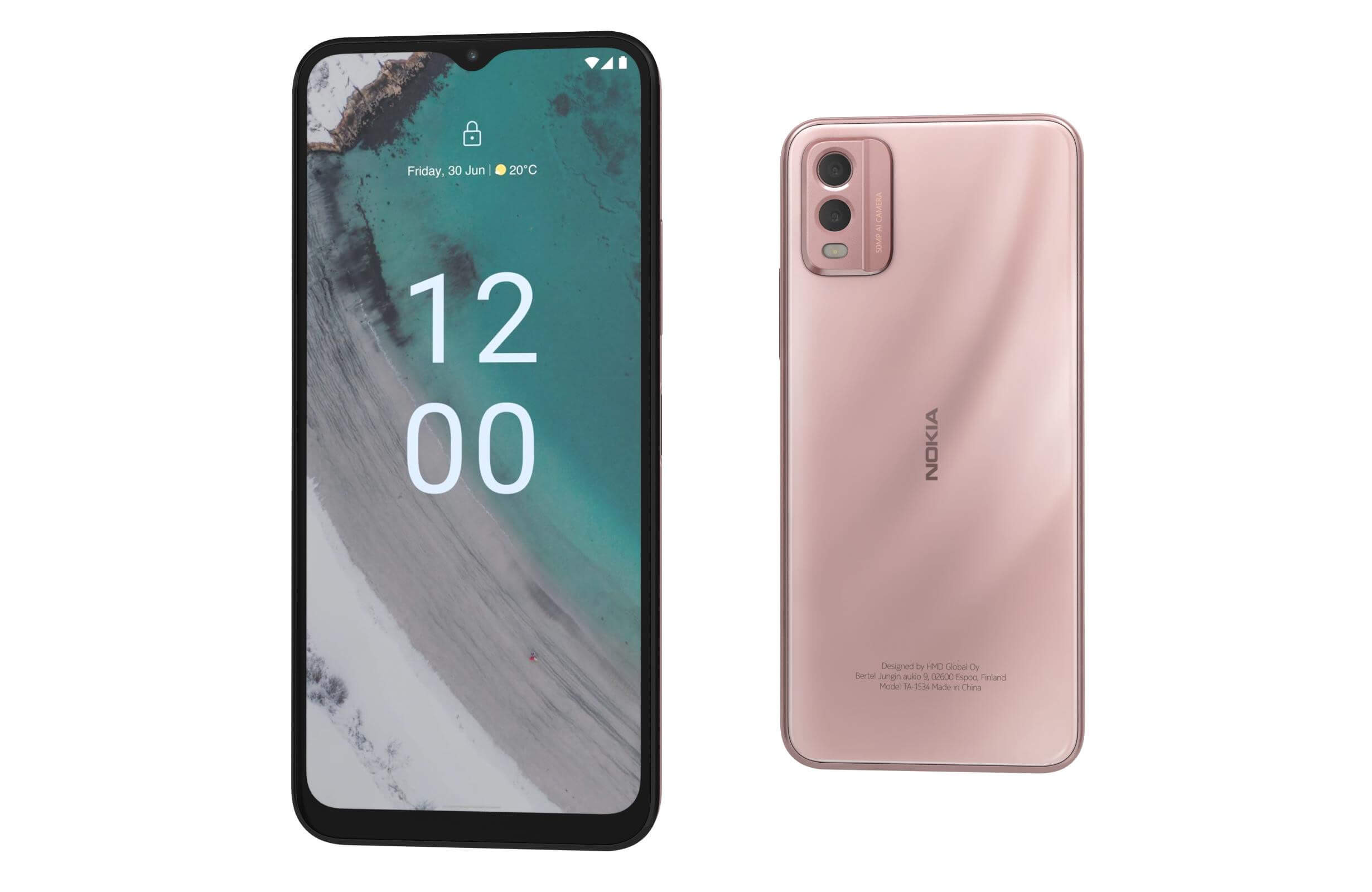 Nokia C32 Beach Pink - 3D Model by Rever_Art