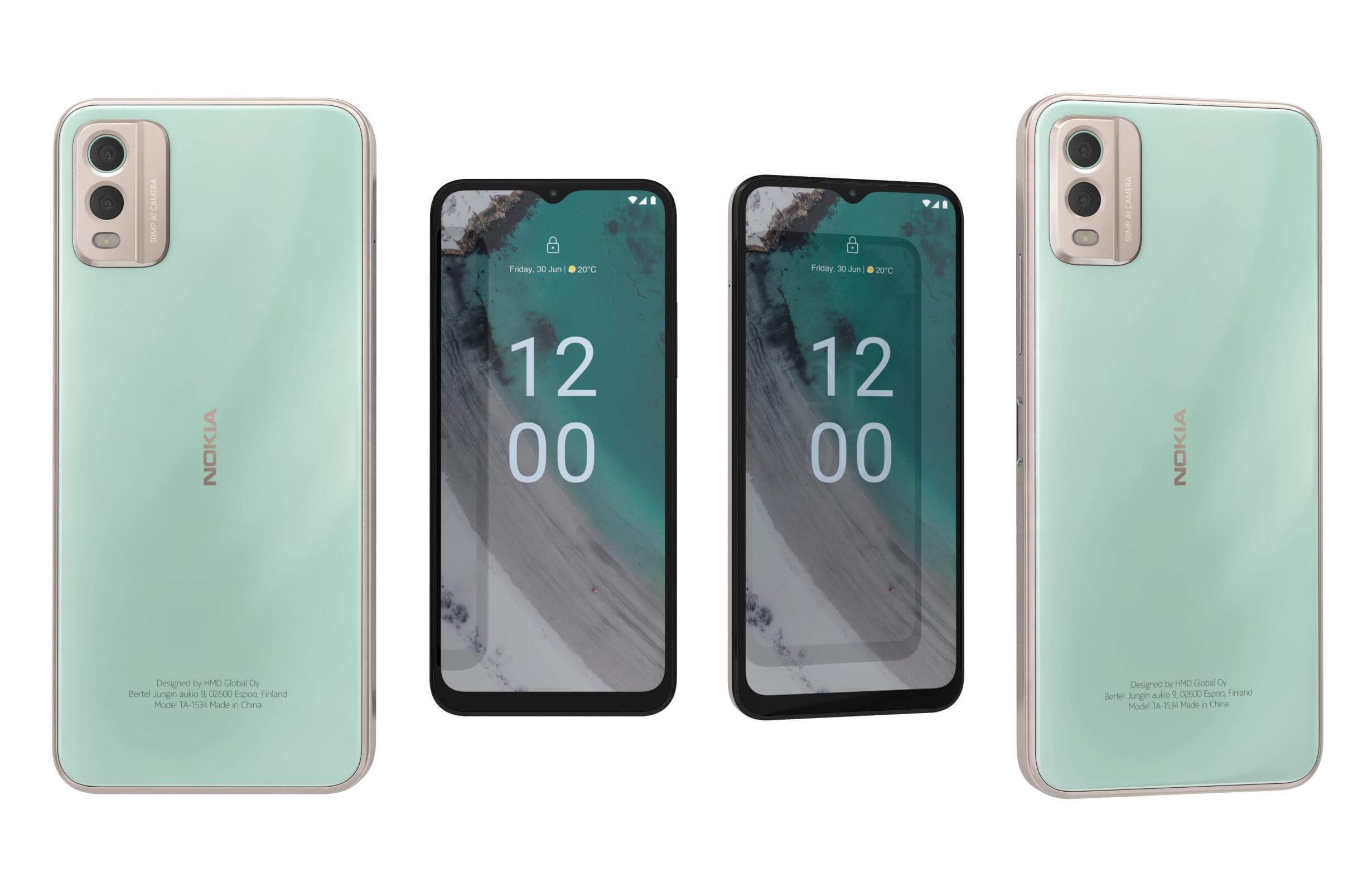 Nokia C32 Mint - 3D Model by Rever_Art