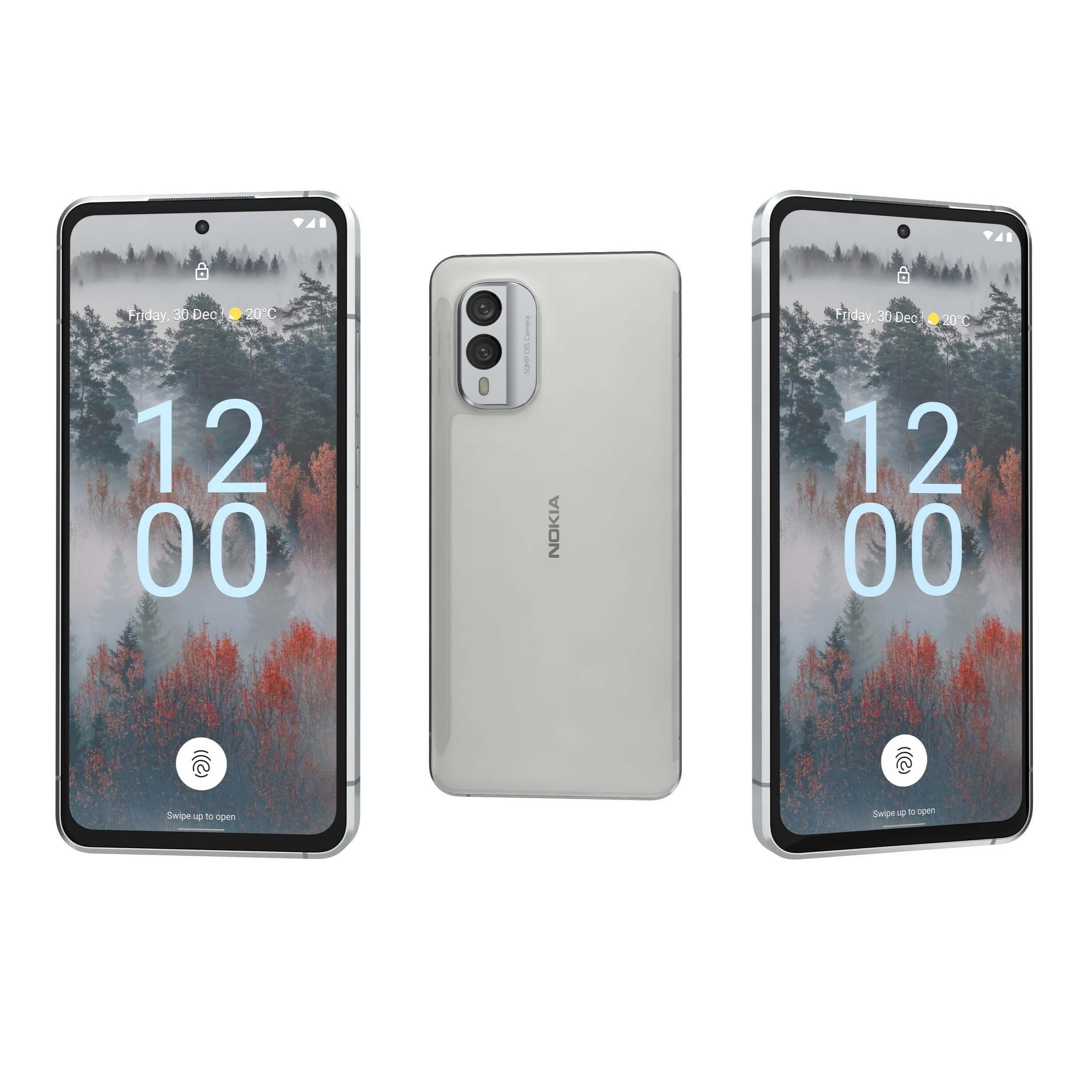 Nokia X30 Ice White - 3D Model by Rever_Art
