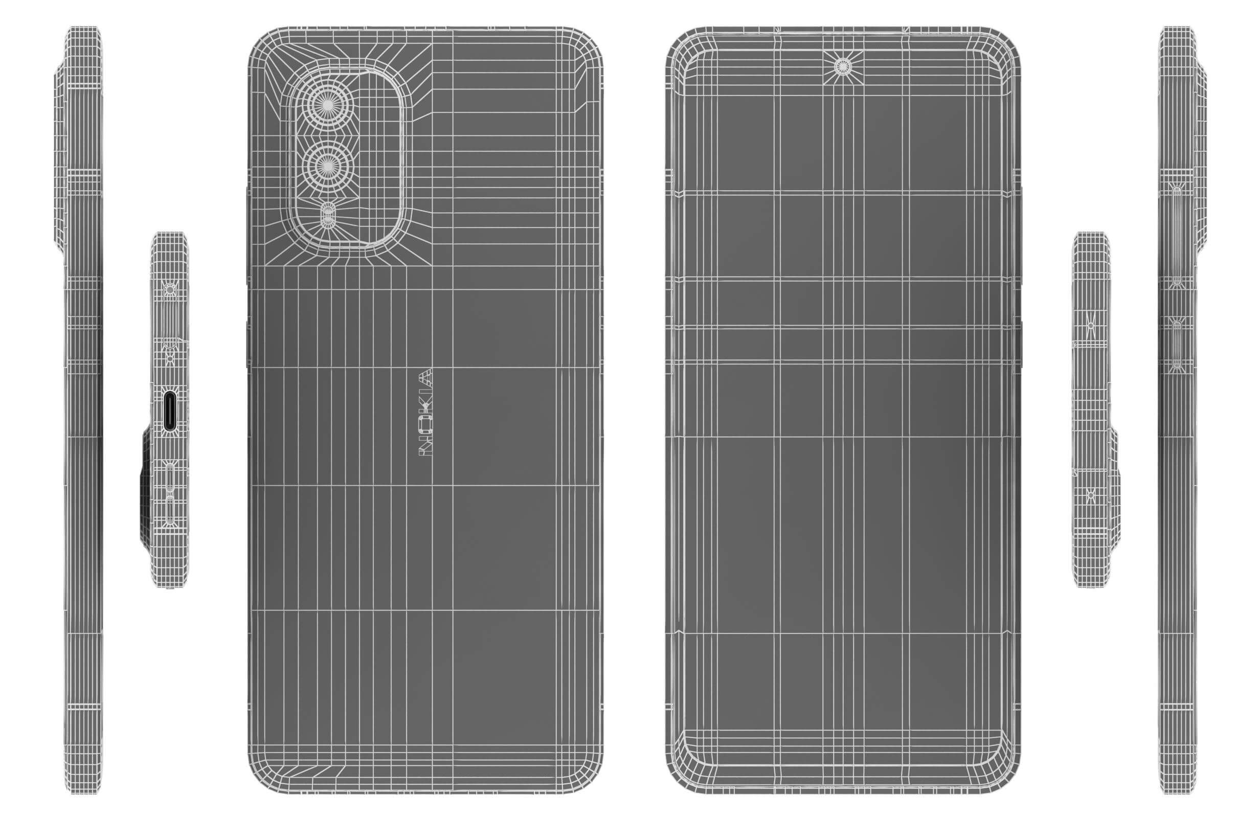 Nokia X30 Ice White - 3D Model by Rever_Art