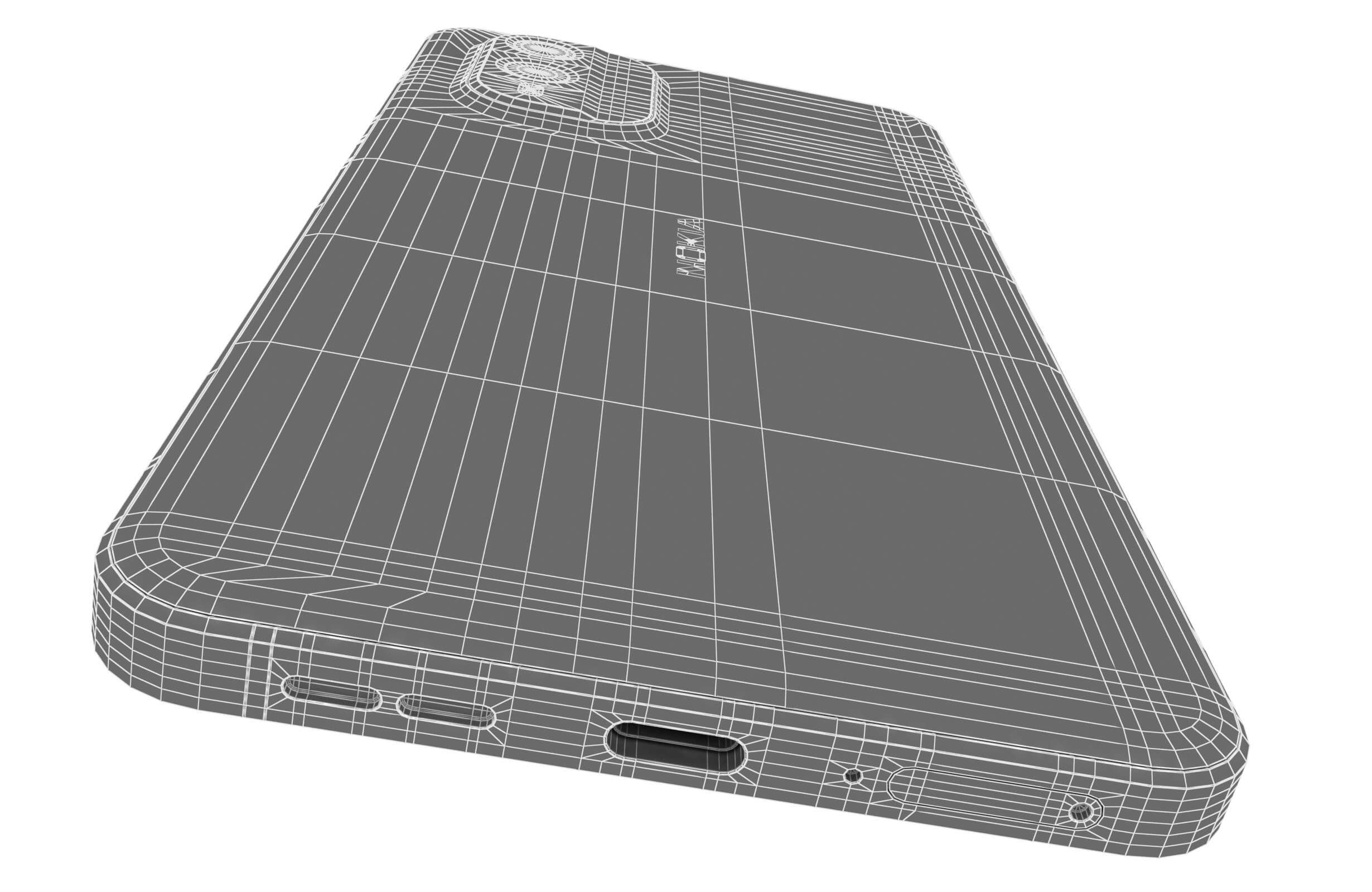 Nokia X30 Ice White - 3D Model by Rever_Art