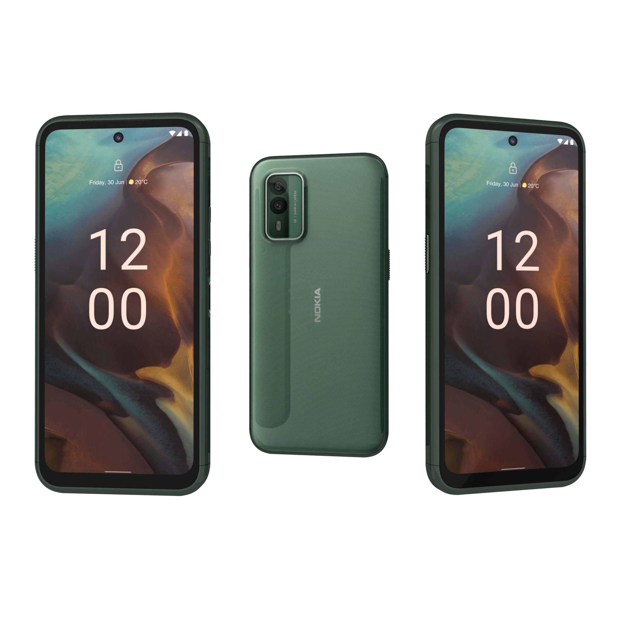 Nokia XR30 Green - 3D Model by Rever_Art