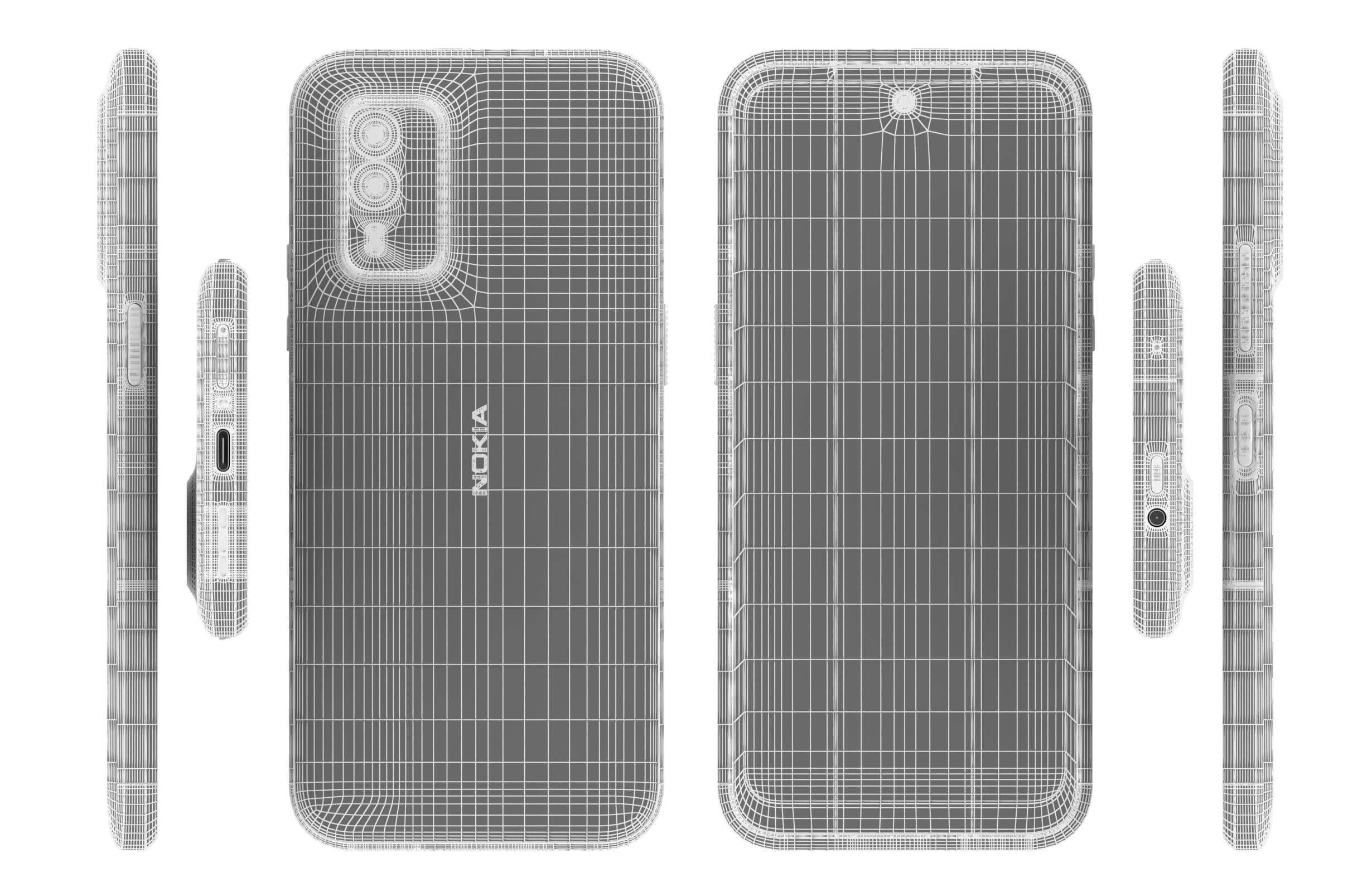 Nokia XR30 Green - 3D Model by Rever_Art