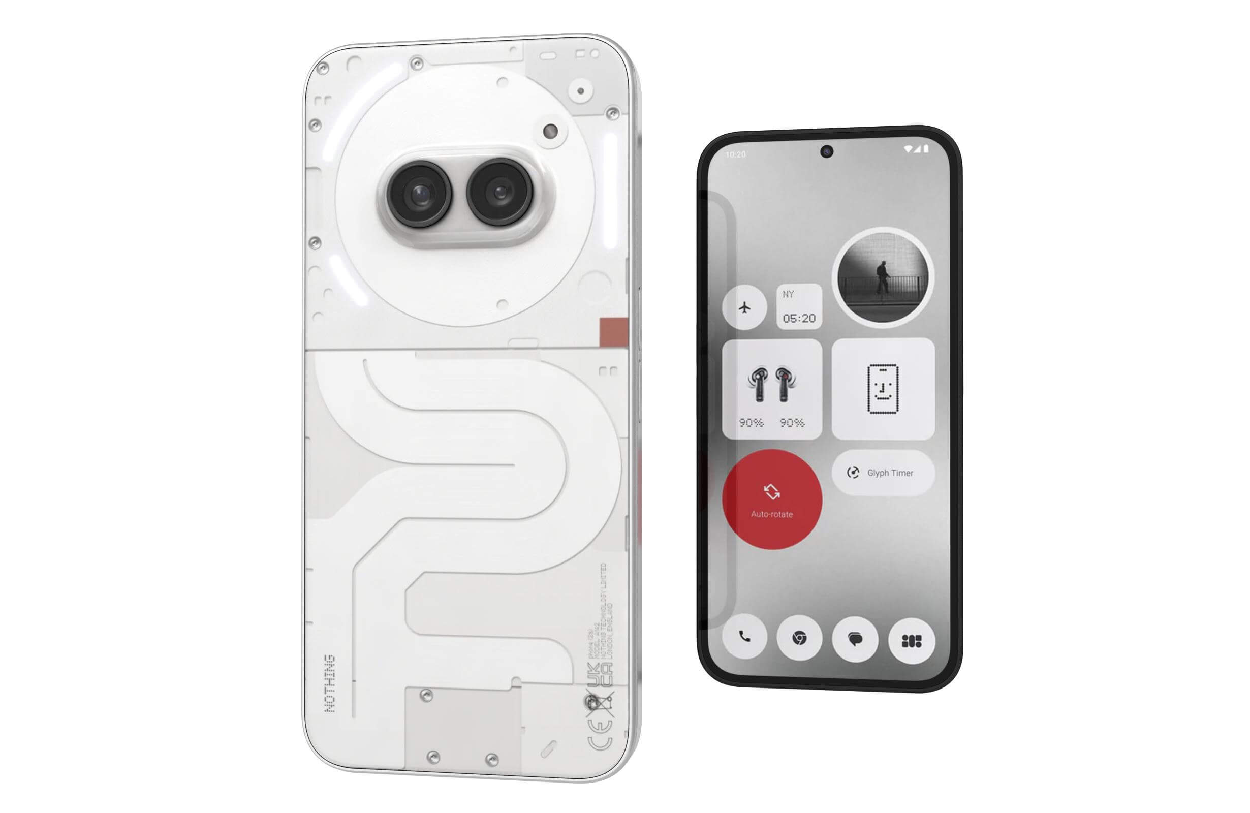 Nothing Phone 2A Black and White - 3D Model by Rever_Art