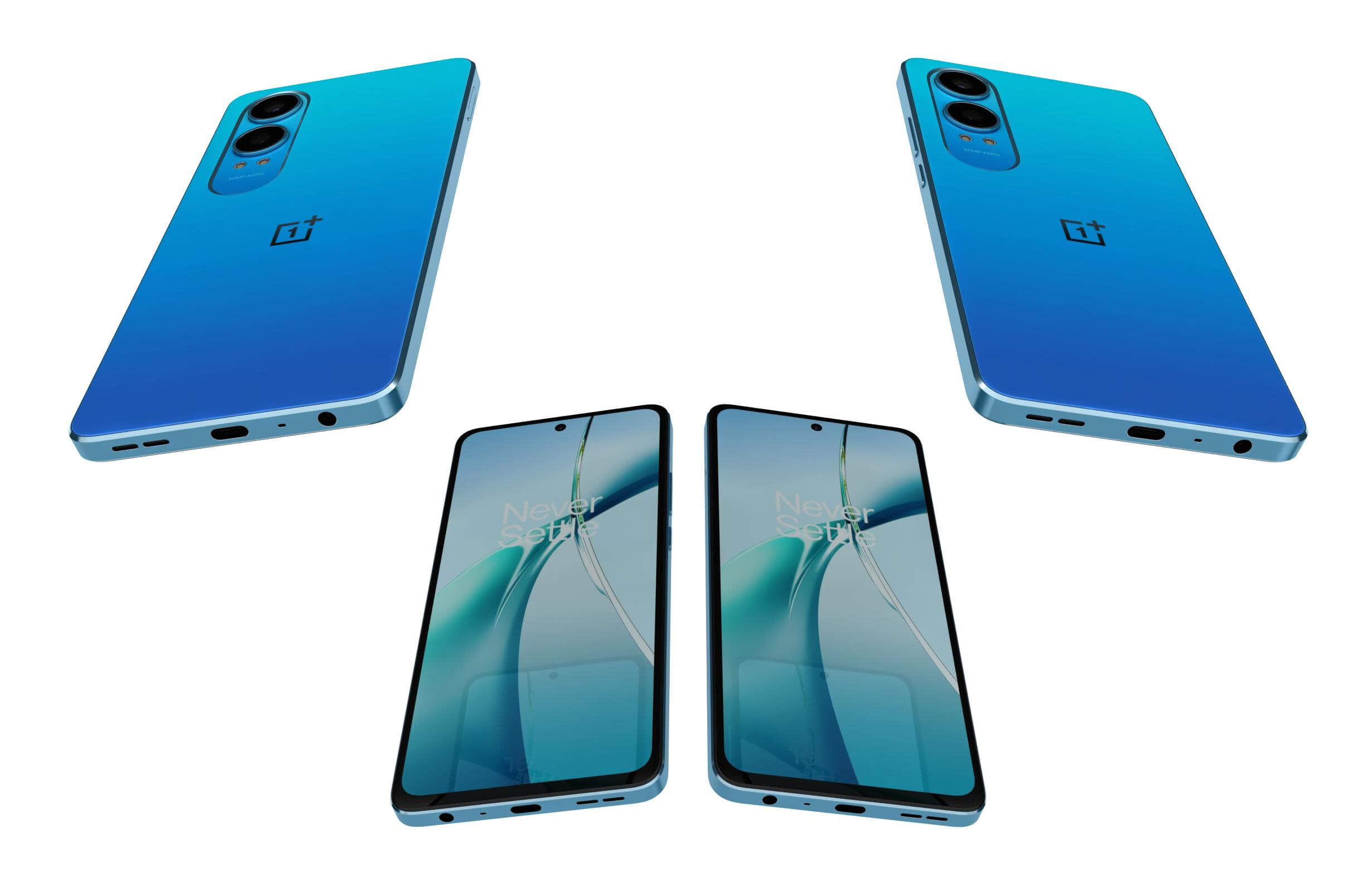 OnePlus Nord CE4 Lite Blue - 3D Model by Rever_Art