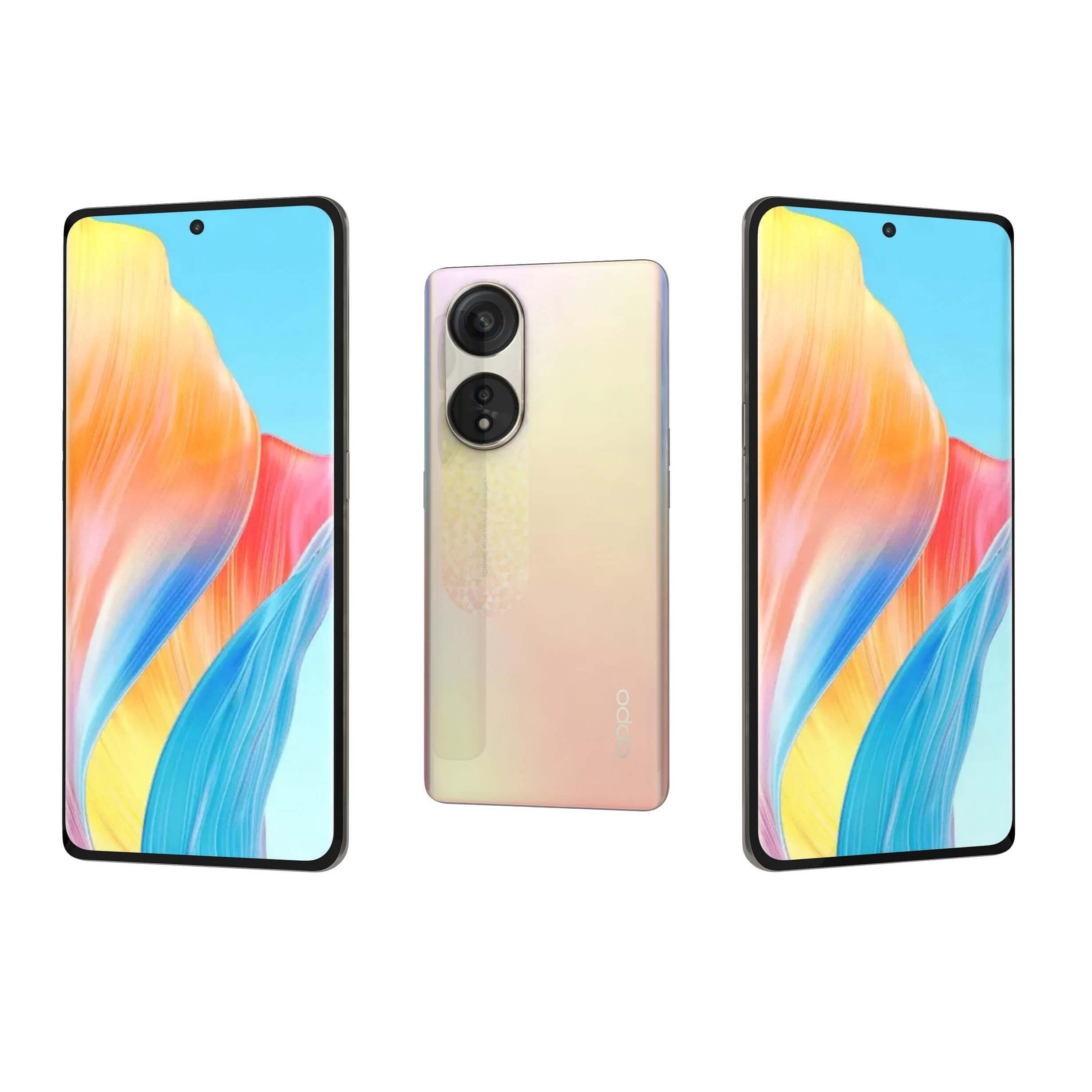 Oppo A1 Pro Gold - 3D Model by Rever_Art