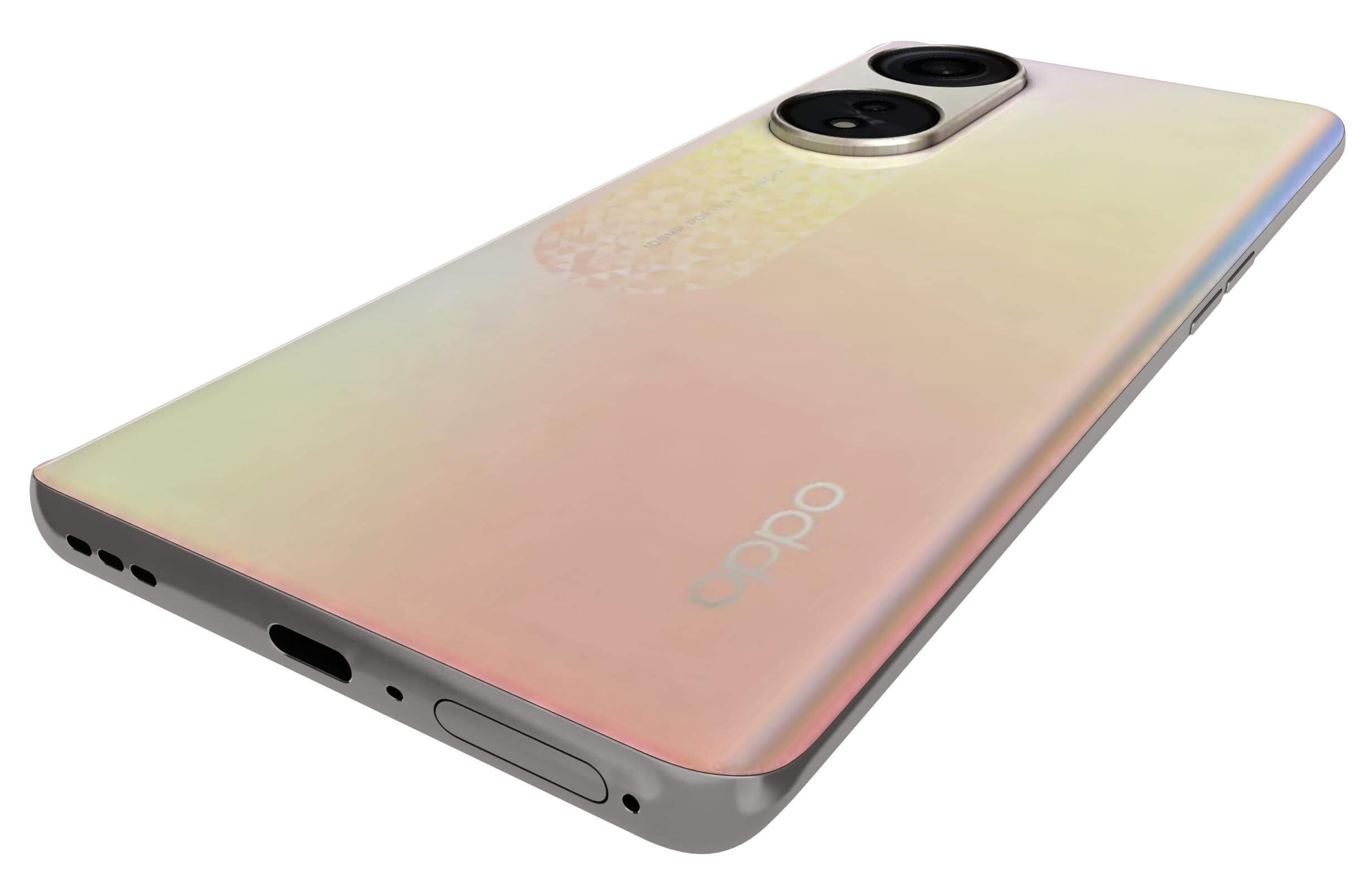 Oppo A1 Pro Gold - 3D Model by Rever_Art
