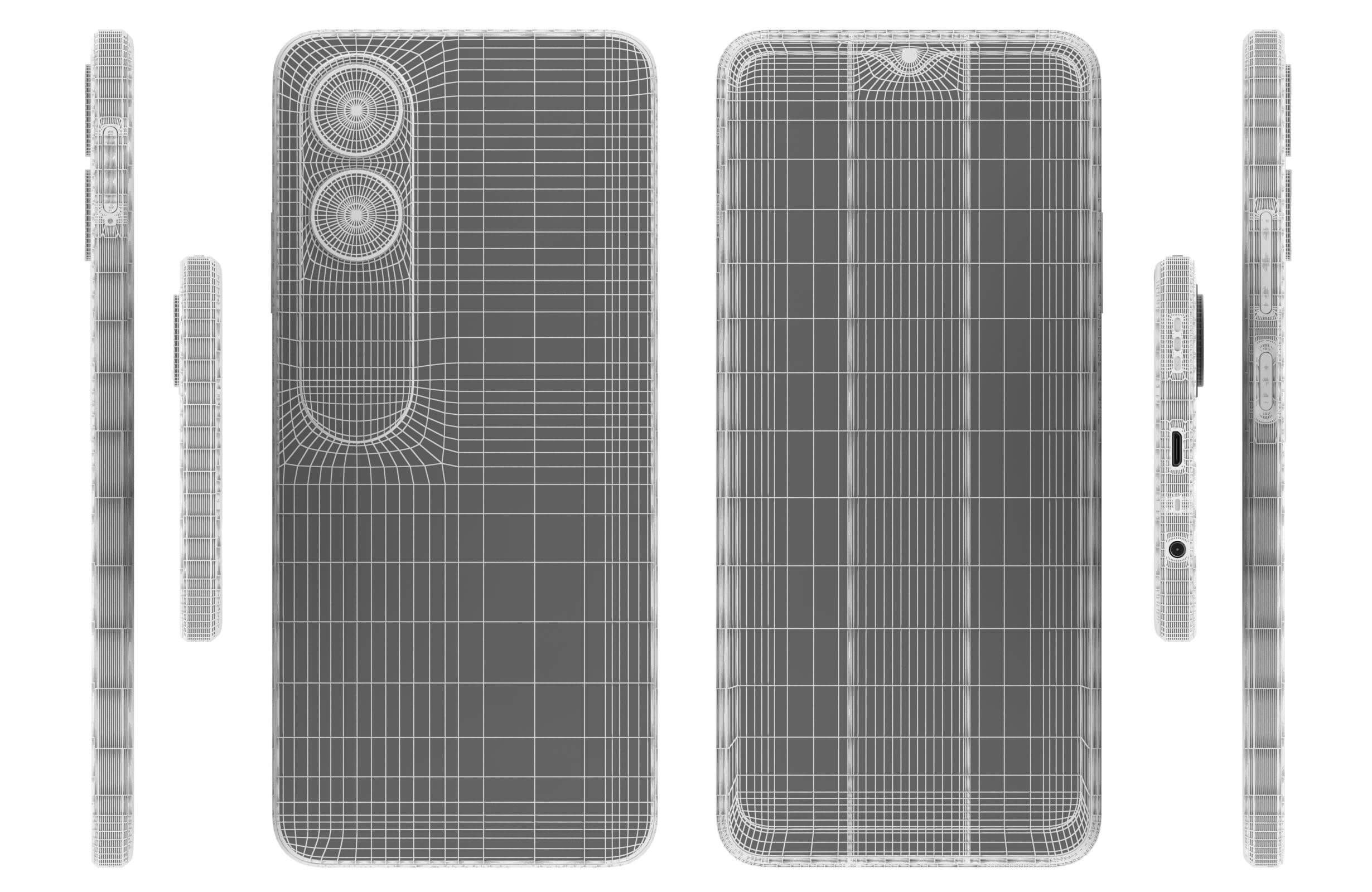 Oppo A17 Blue And Yellow - 3D Model by Rever_Art