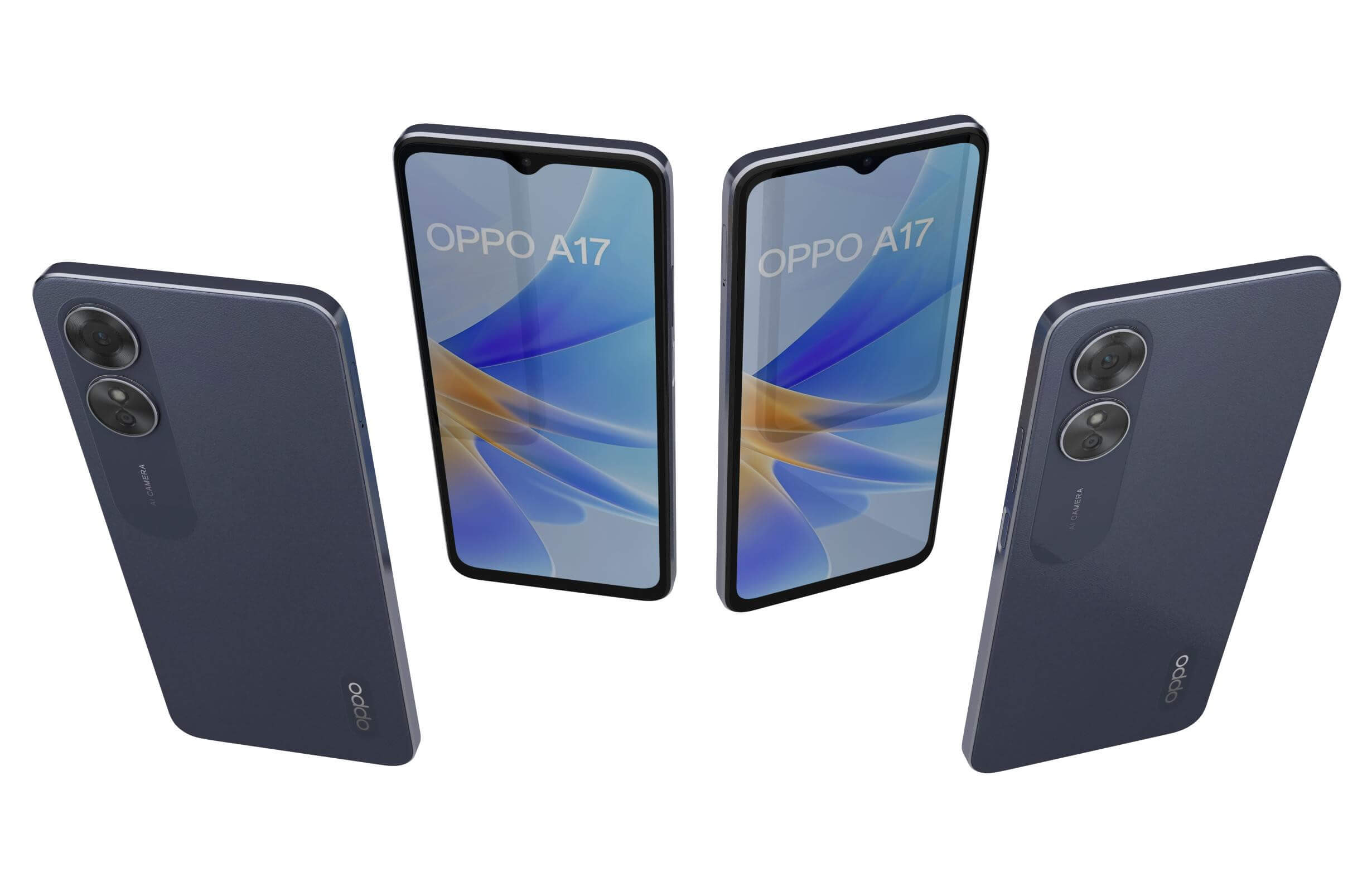 OPPO A17 Blue - 3D Model by Rever_Art