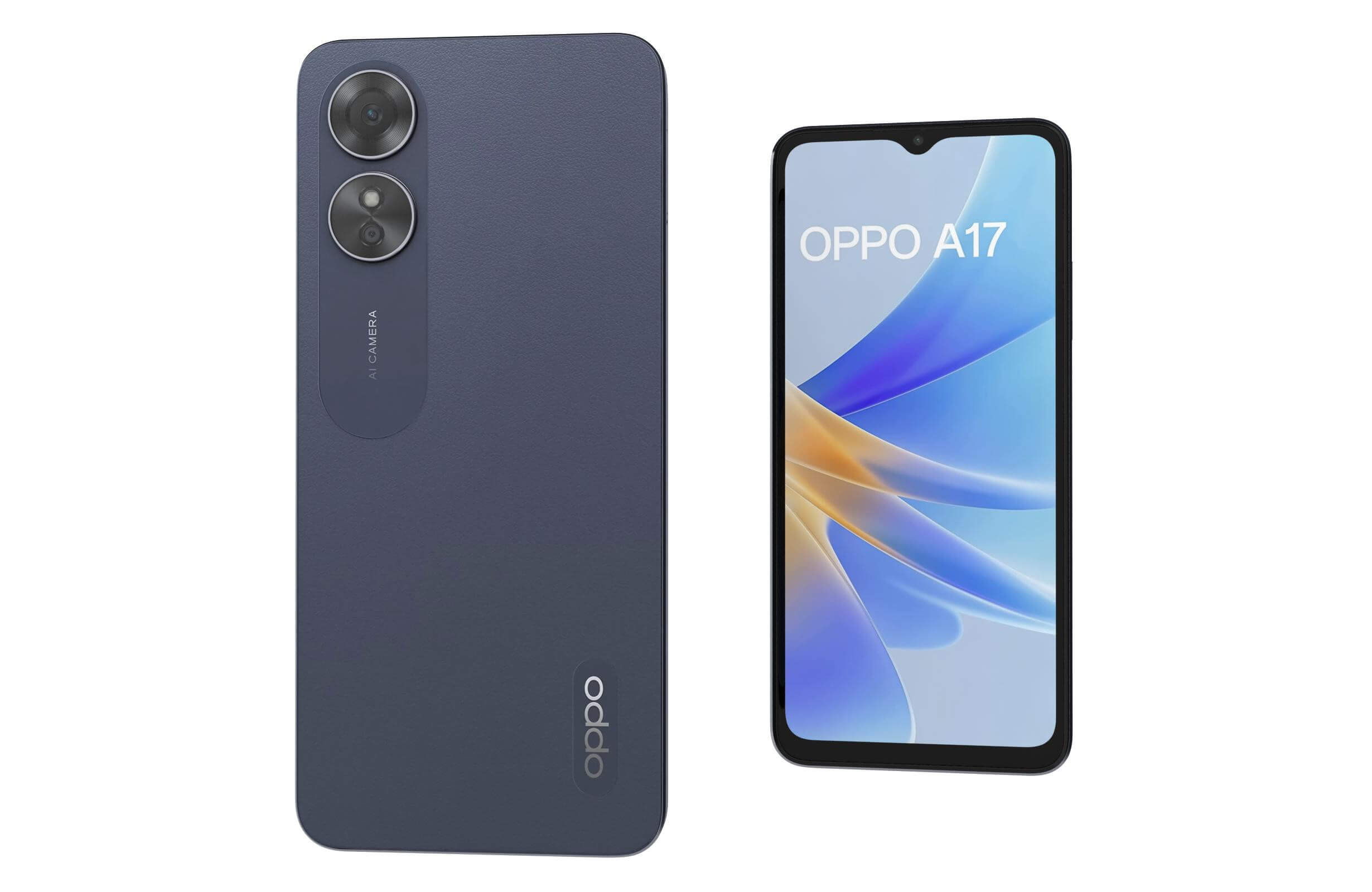 OPPO A17 Blue - 3D Model by Rever_Art