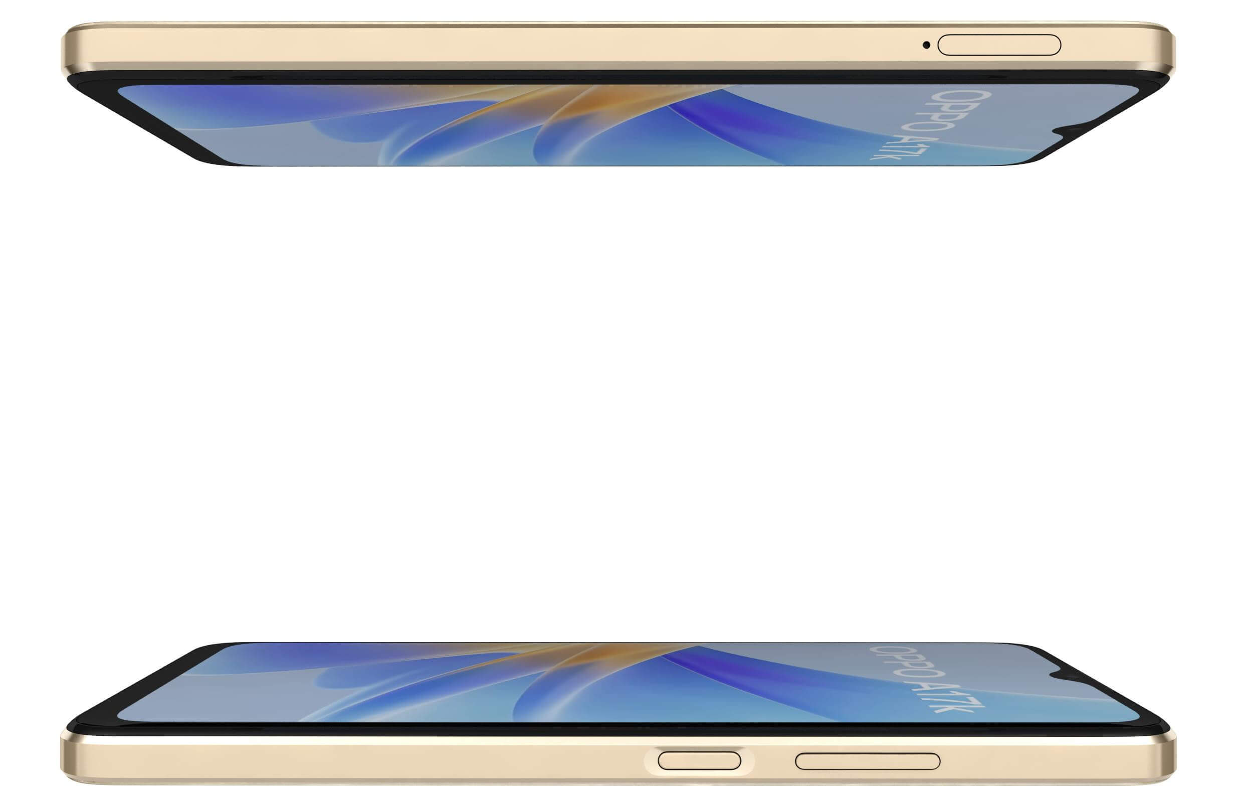 Oppo A17k Blue And Yellow - 3D Model by Rever_Art