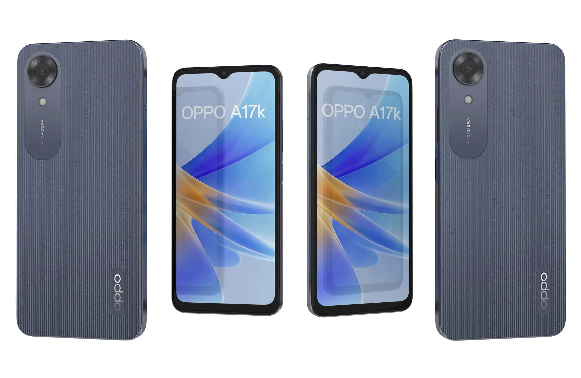 Oppo A17k Blue - 3D Model by Rever_Art