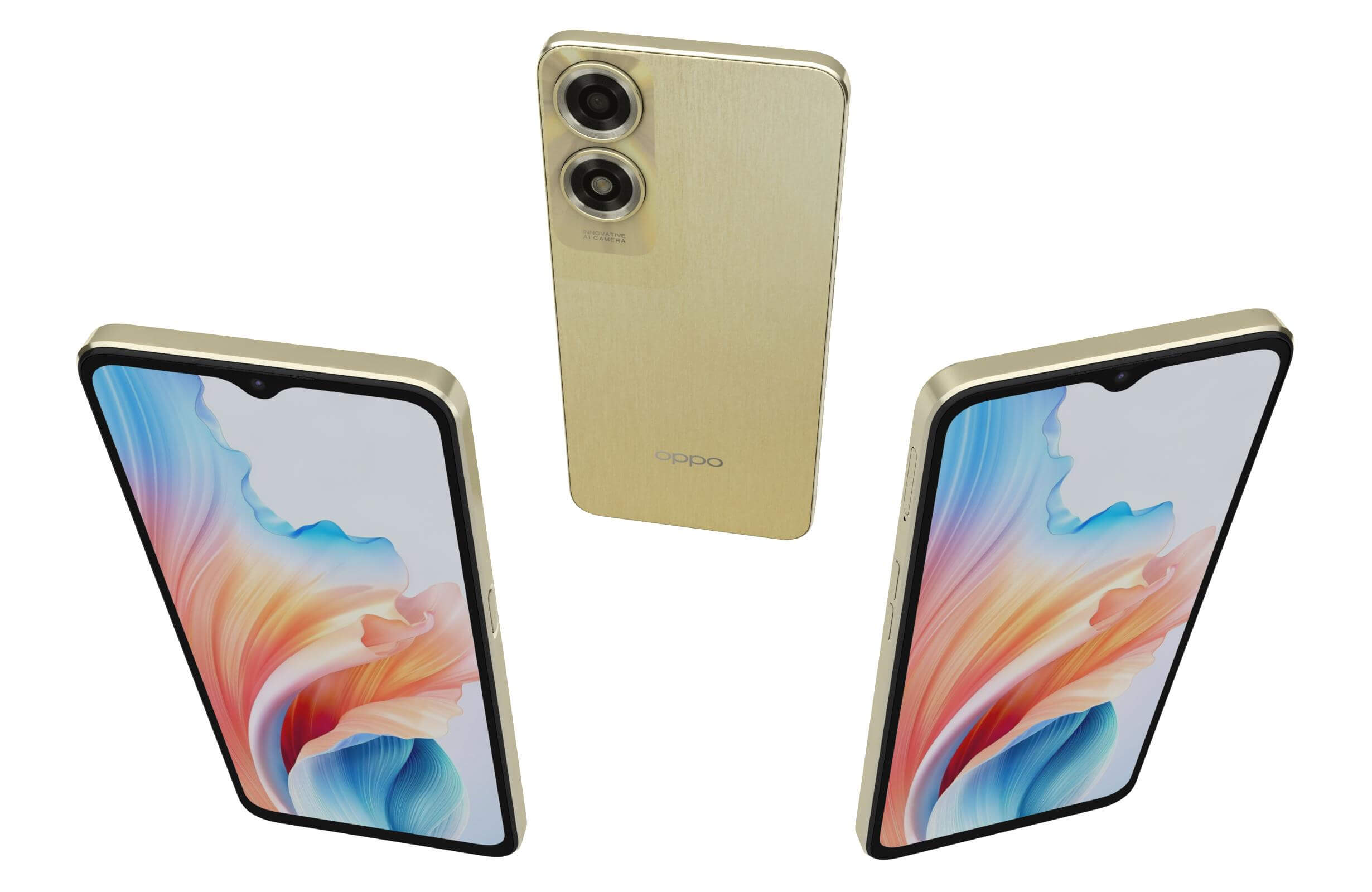 Oppo A2X Yellow - 3D Model by Rever_Art