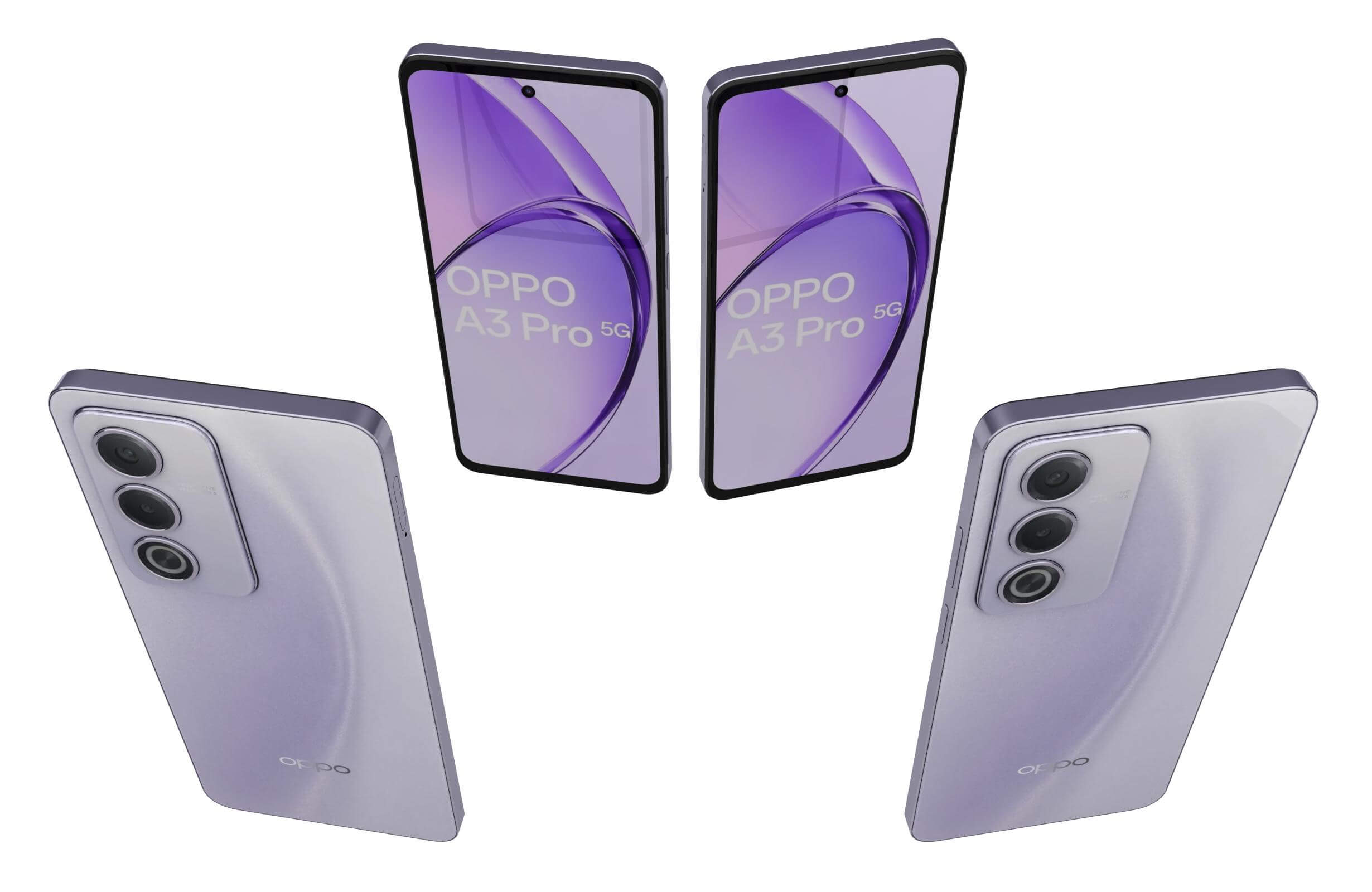 Oppo A3 Pro 5G Moonlight Purple - 3D Model by Rever_Art