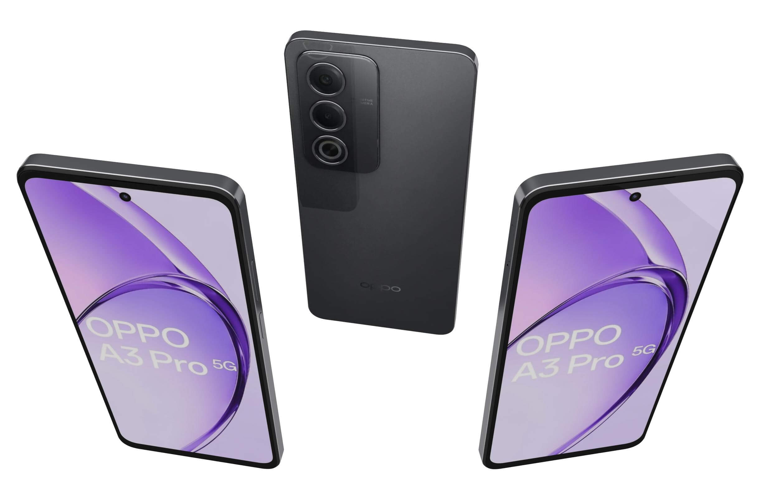 Oppo A3 Pro 5G Starry Black - 3D Model by Rever_Art