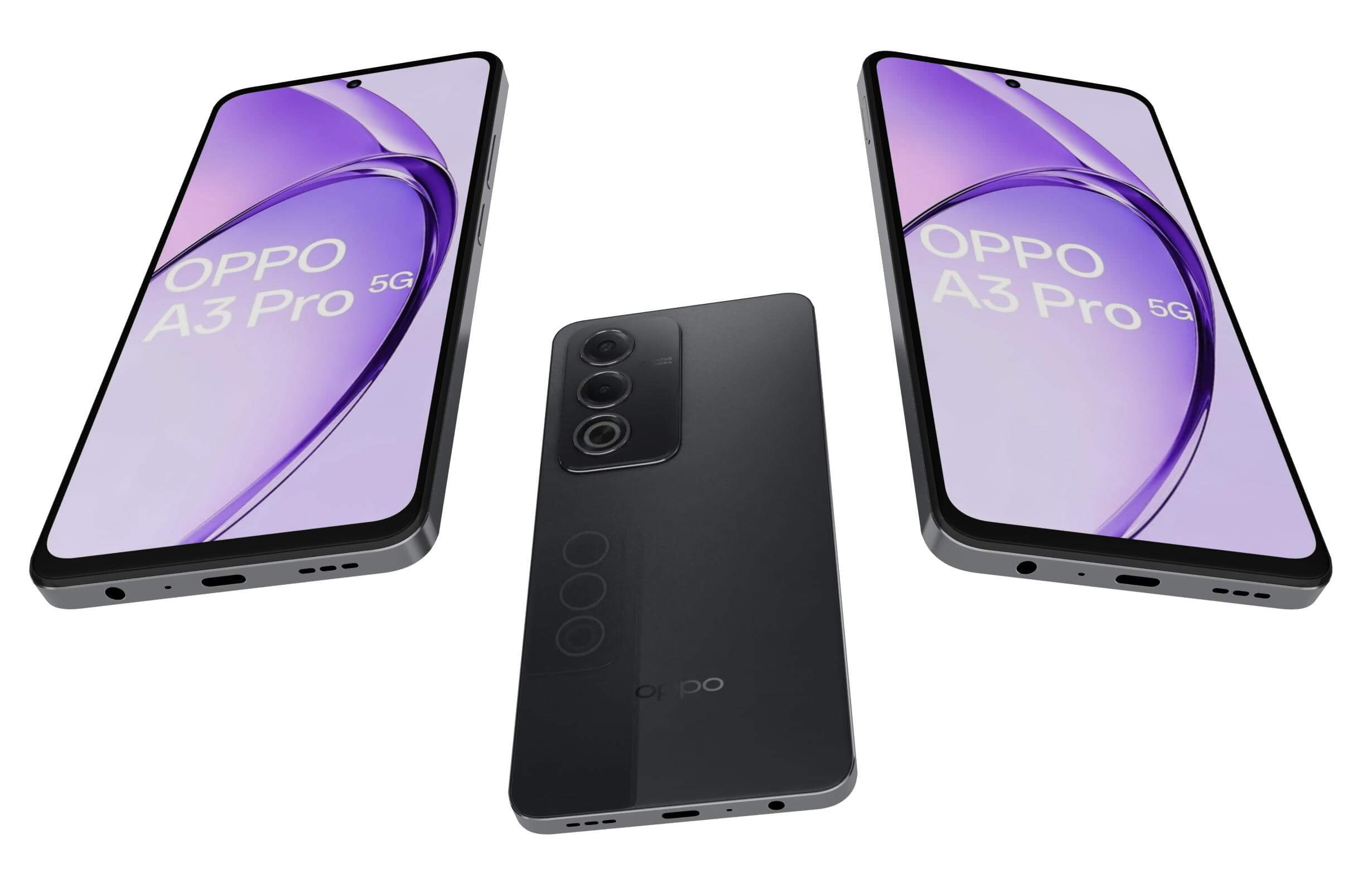 Oppo A3 Pro 5G Starry Black - 3D Model by Rever_Art