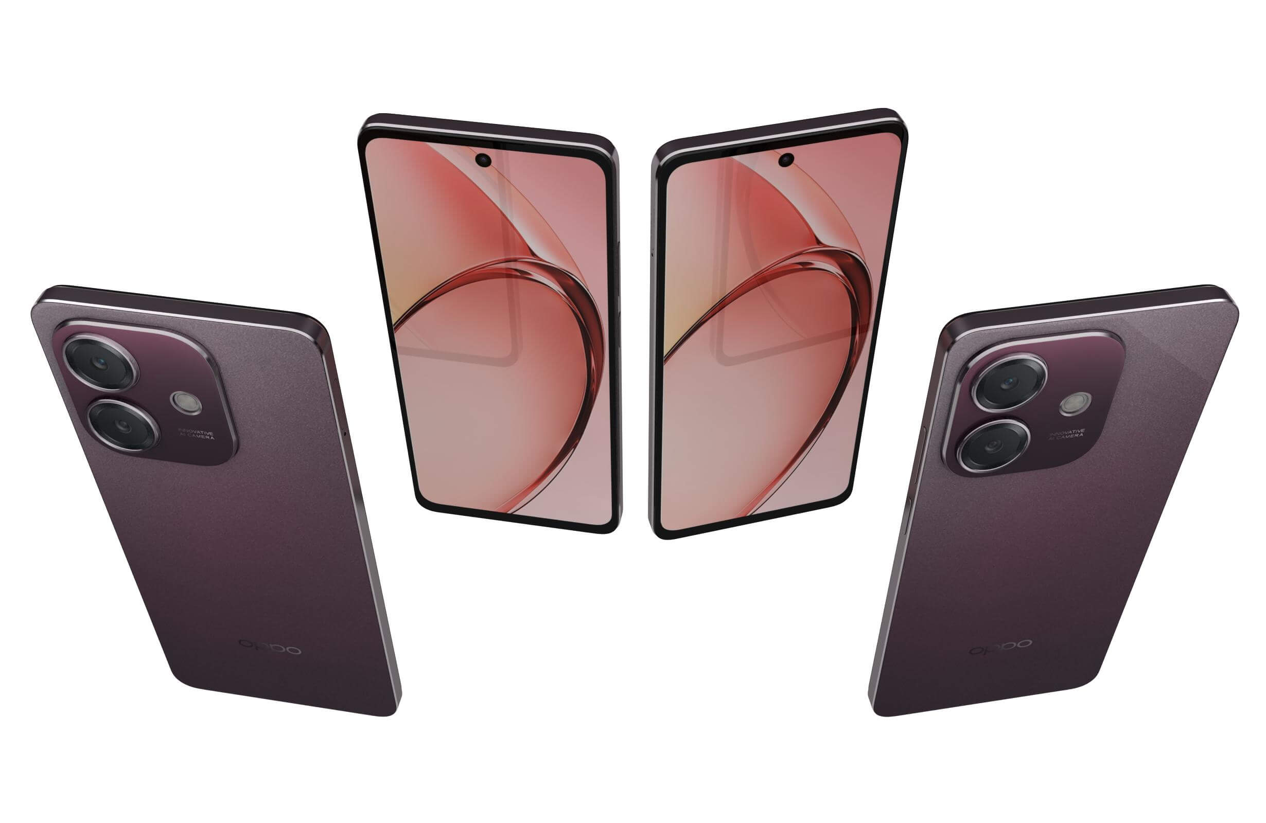 Oppo A3X Nebula Red - 3D Model by Rever_Art