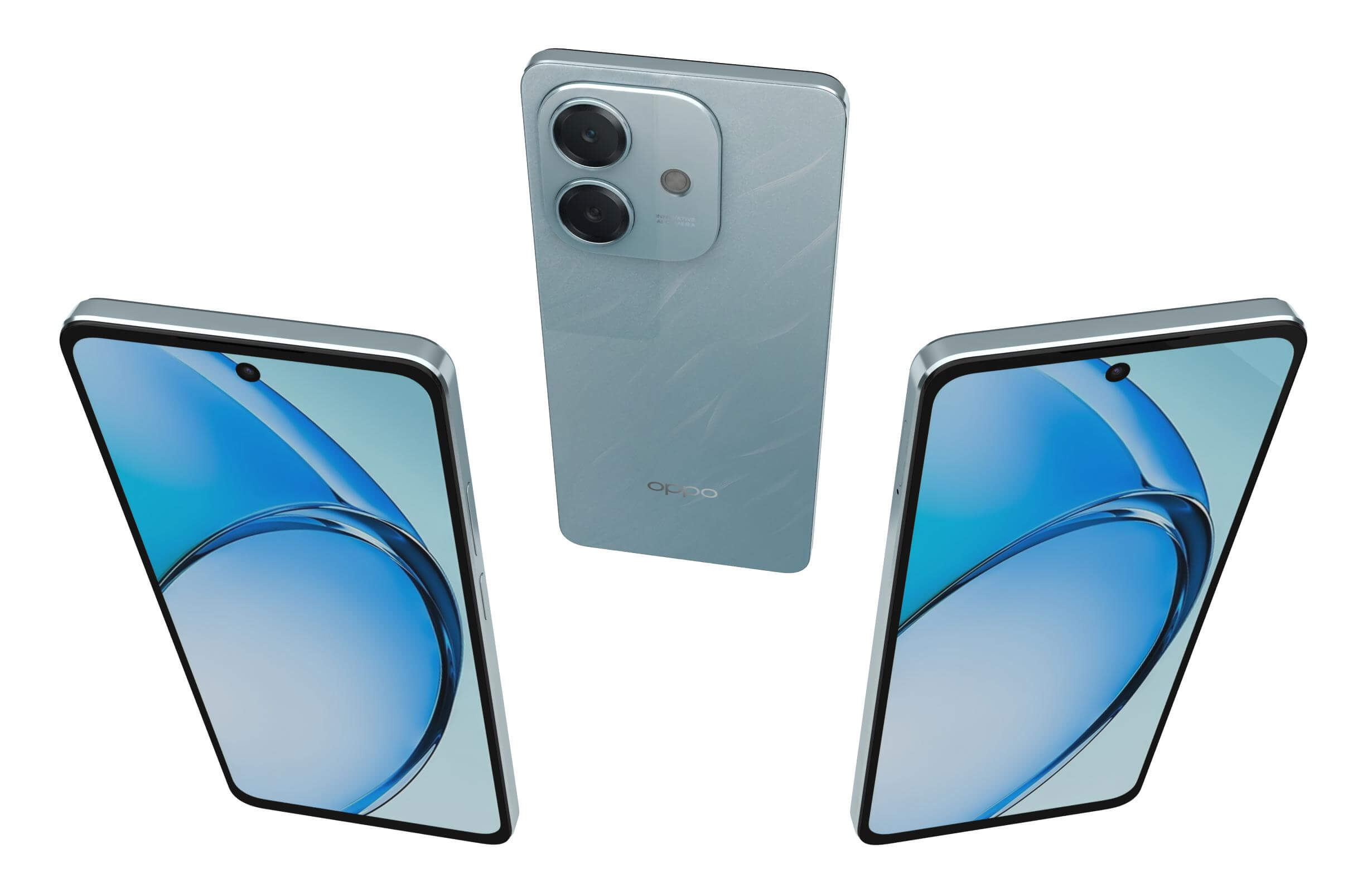 Oppo A3X Ocean Blue - 3D Model by Rever_Art