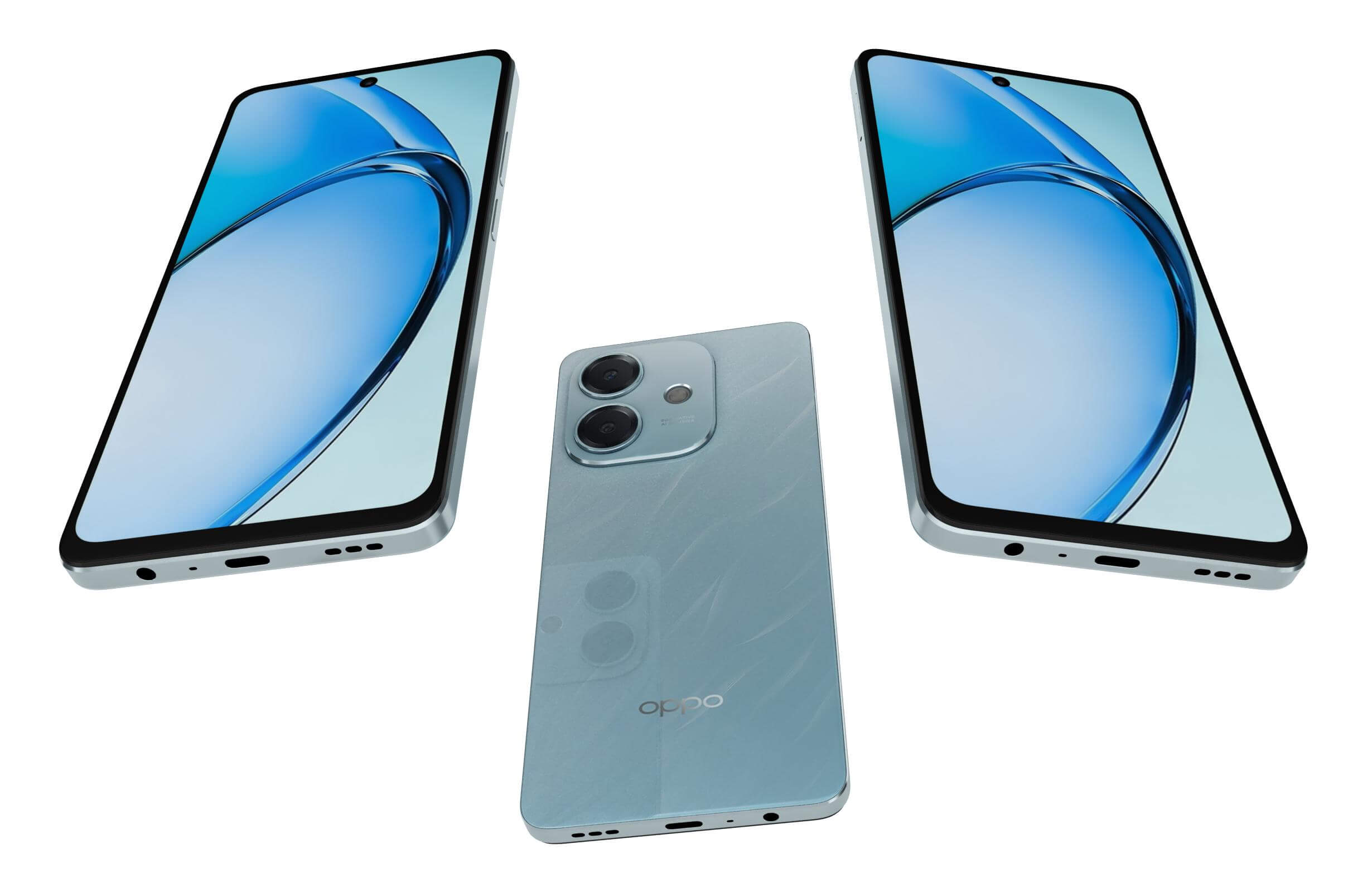 Oppo A3X Ocean Blue - 3D Model by Rever_Art