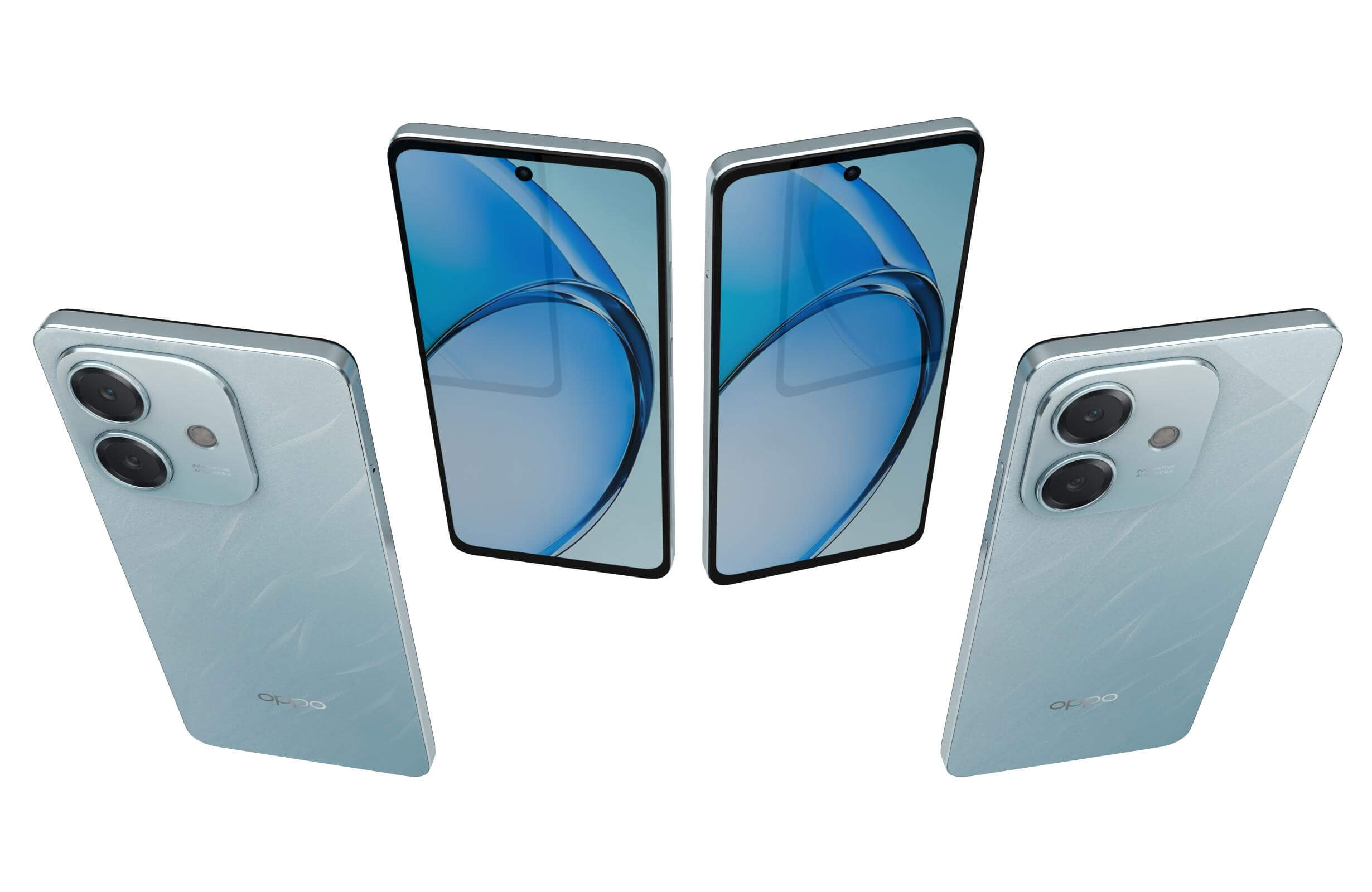 Oppo A3X Ocean Blue - 3D Model by Rever_Art