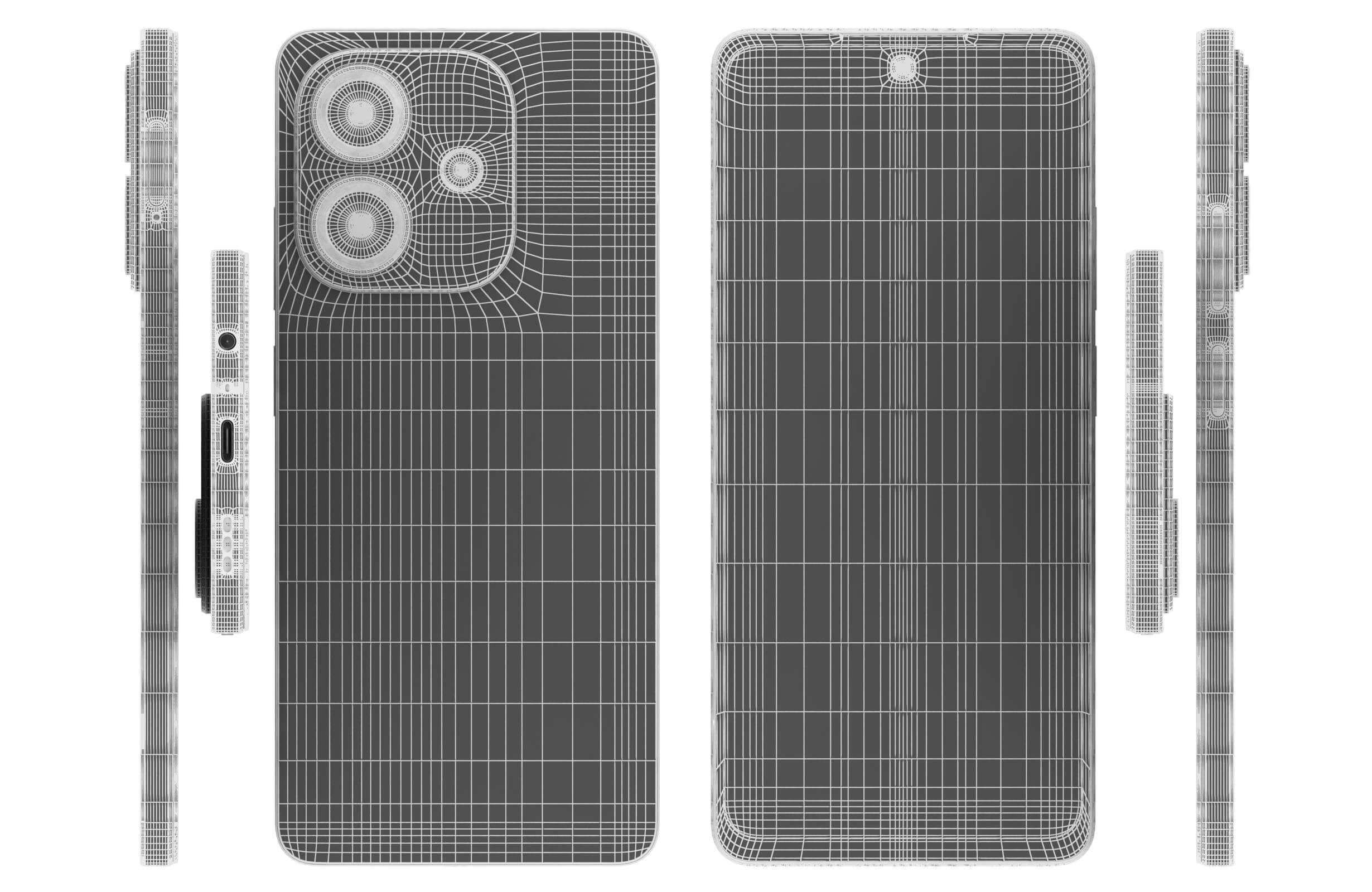 Oppo A3X Ocean Blue - 3D Model by Rever_Art