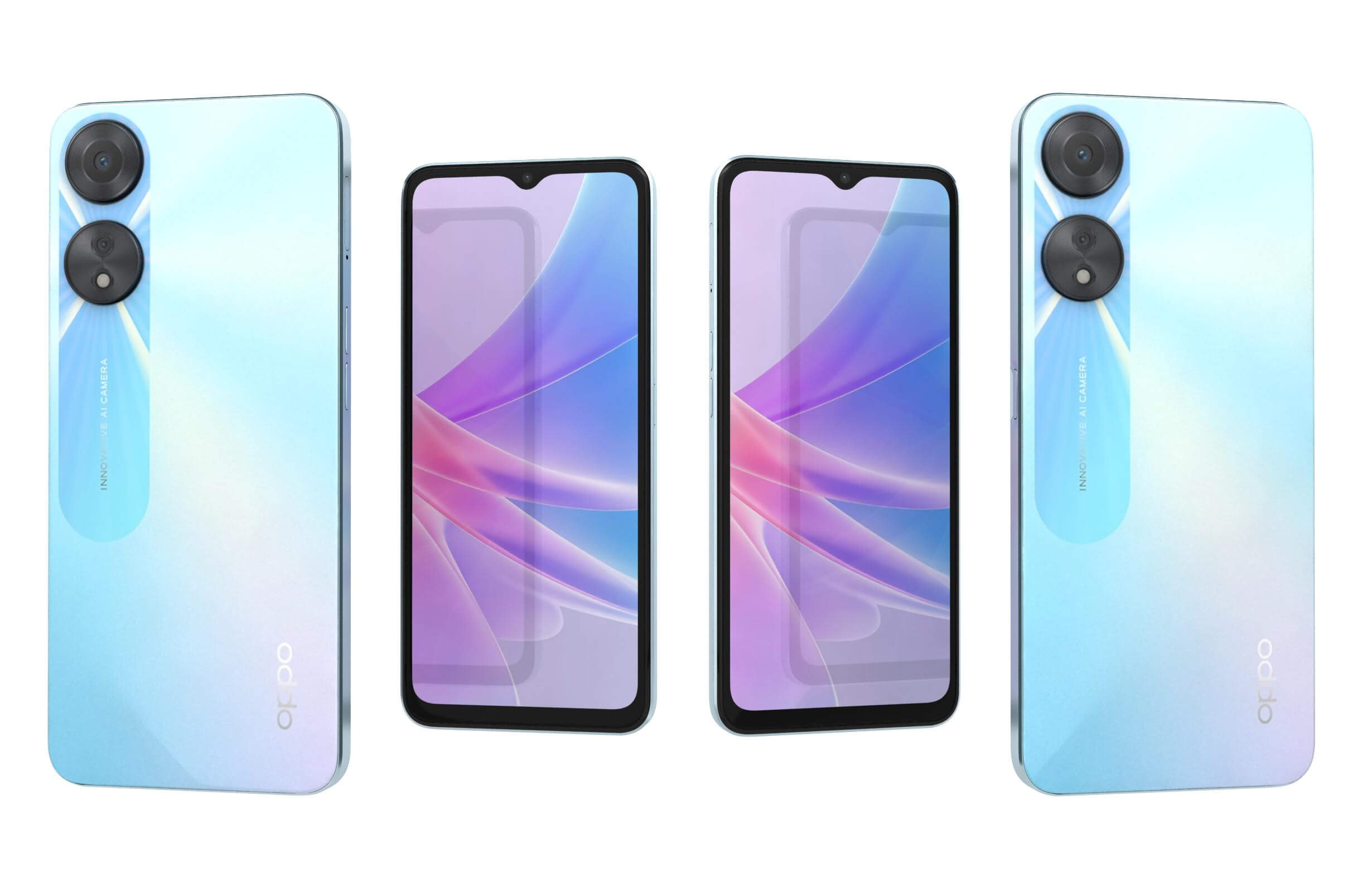 Oppo A58 All Colors - 3D Model by Rever_Art