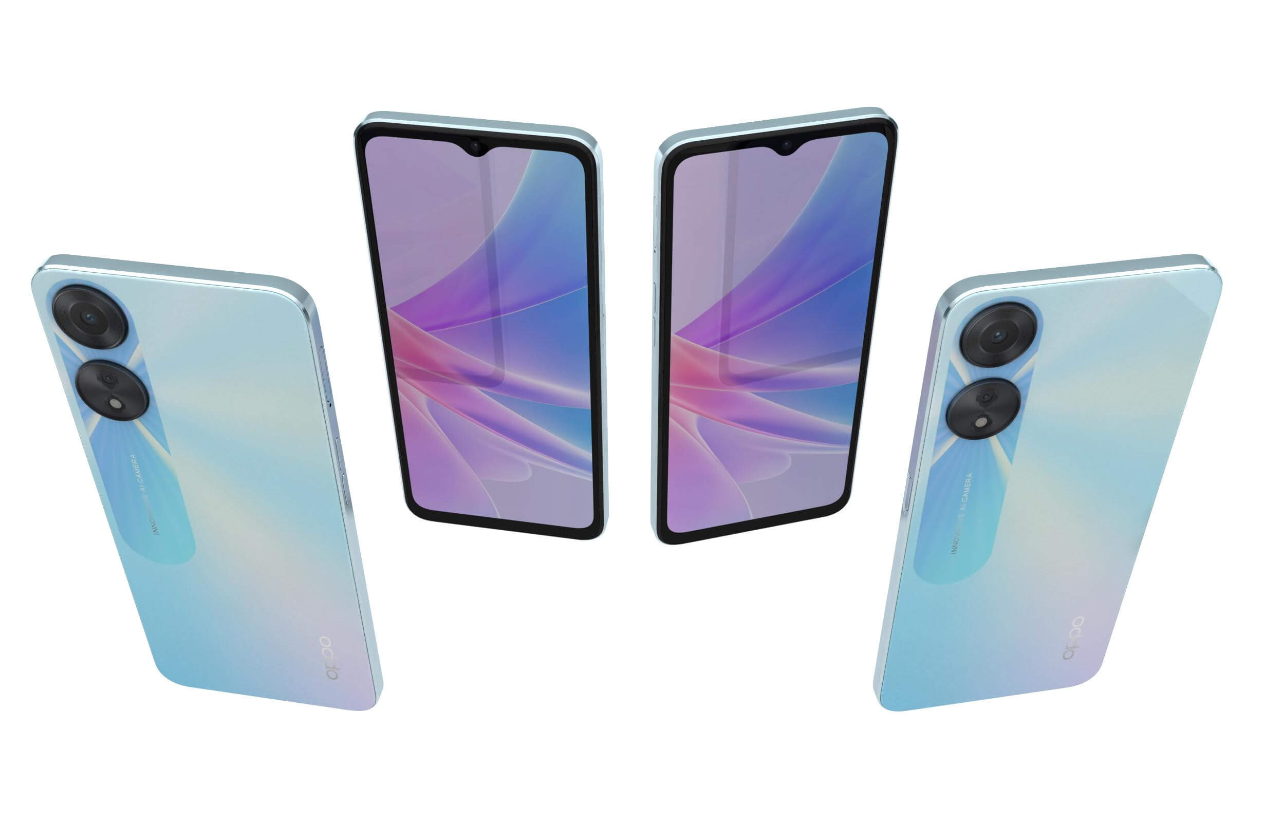 Oppo A58 All Colors - 3D Model by Rever_Art