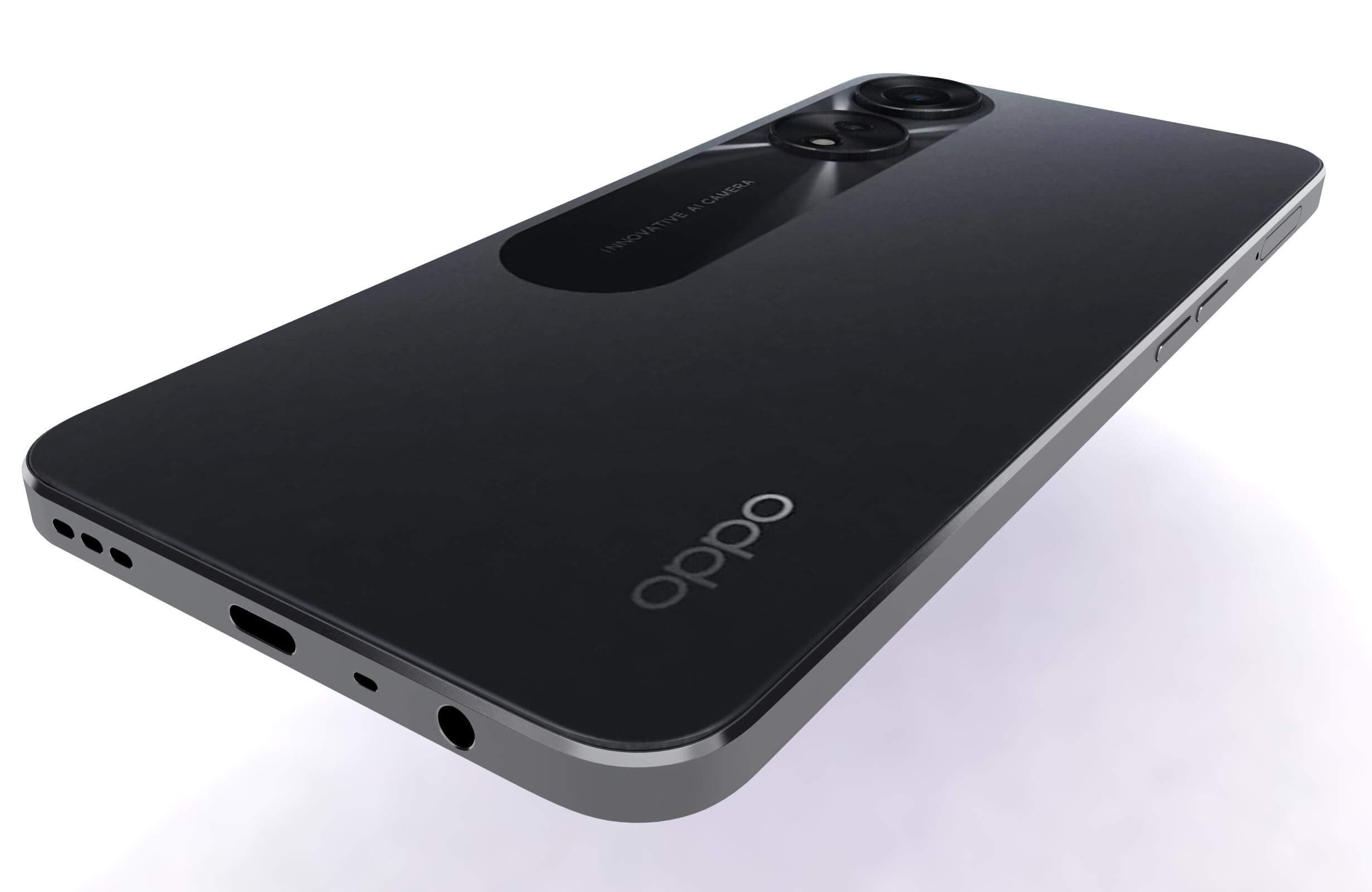 Oppo A58 Black - 3D Model by Rever_Art