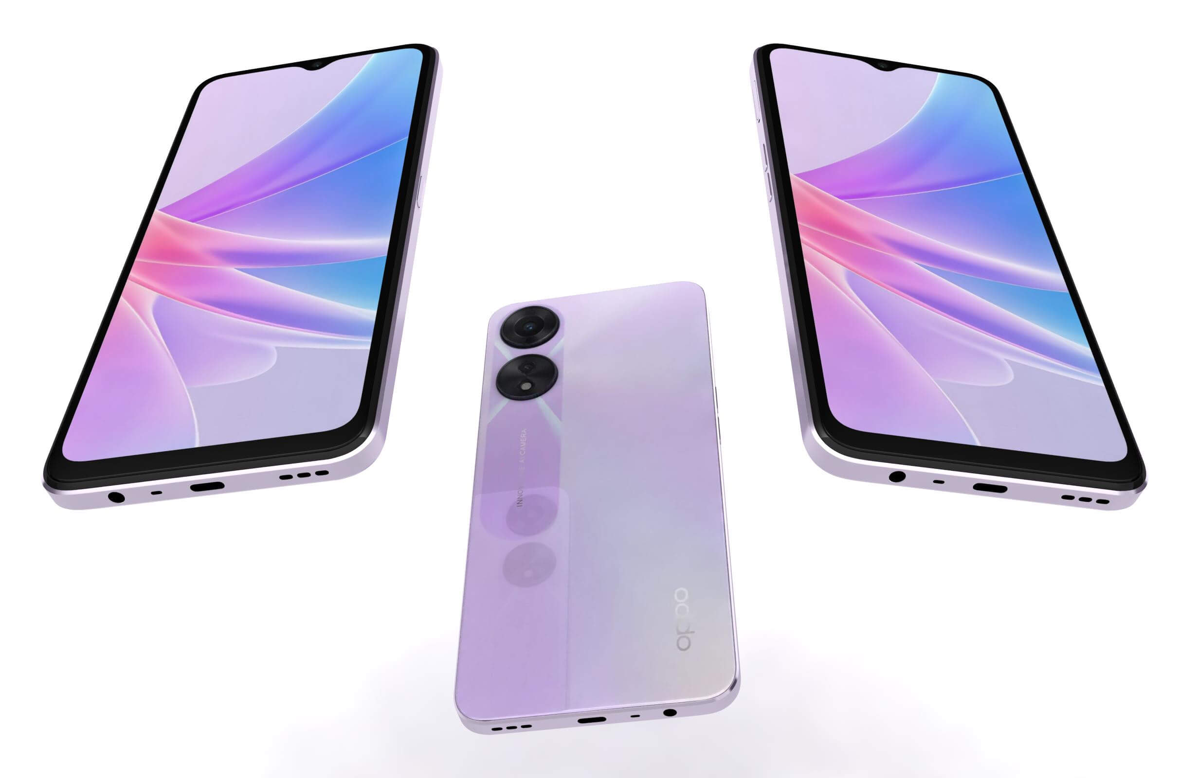 Oppo A58 Pink - 3D Model by Rever_Art