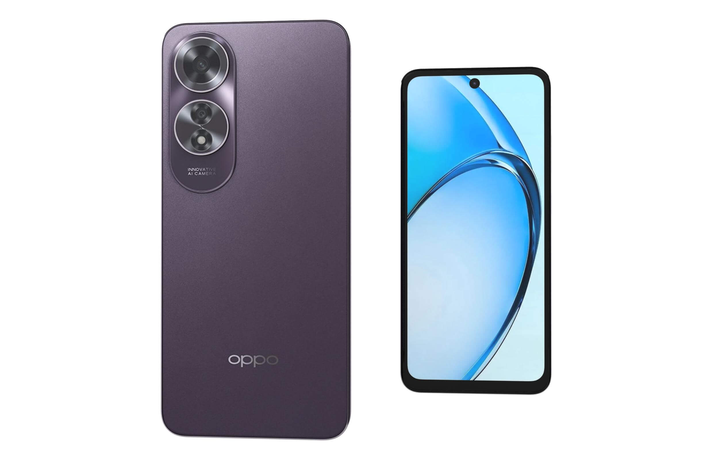 Oppo A60 Blue and Midnight Purple - 3D Model by Rever_Art