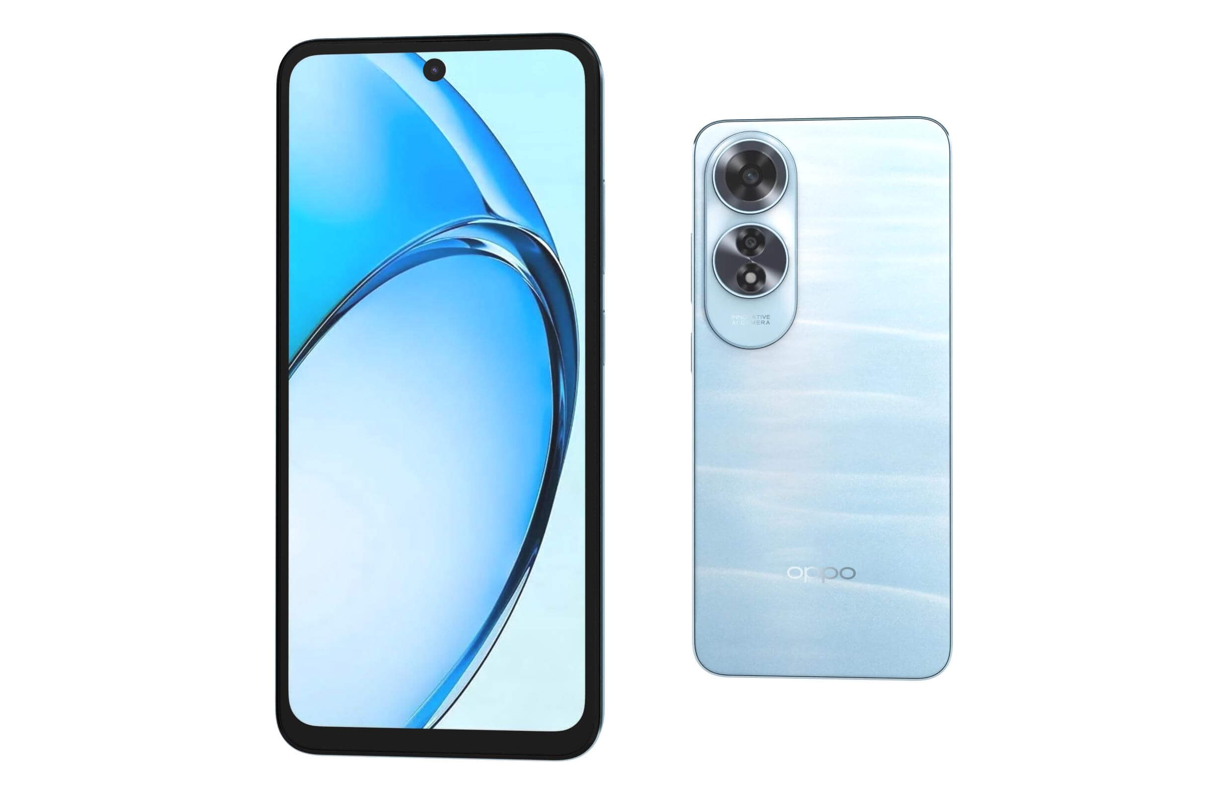 Oppo A60 Blue and Midnight Purple - 3D Model by Rever_Art