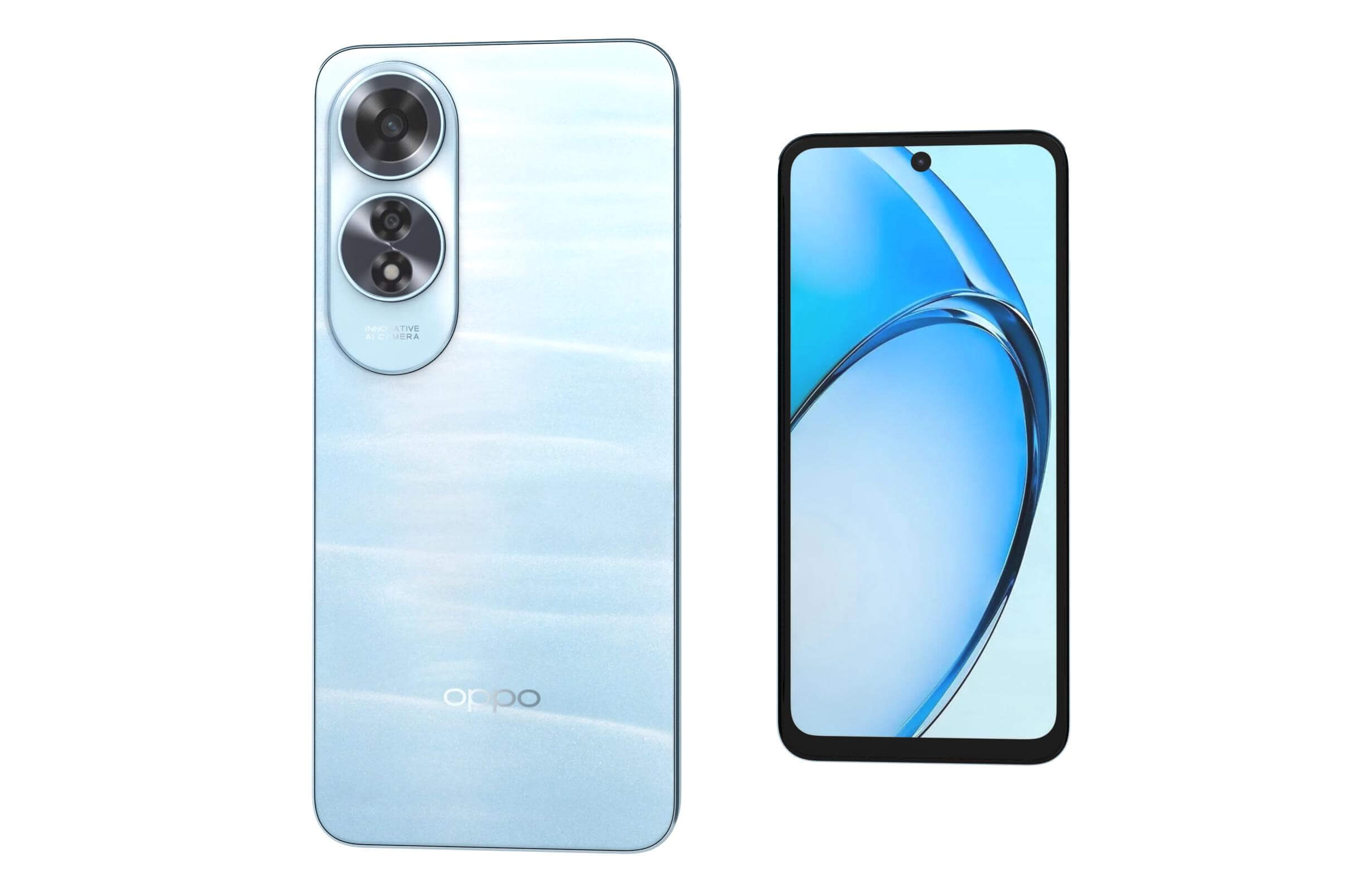 Oppo A60 Blue and Midnight Purple - 3D Model by Rever_Art