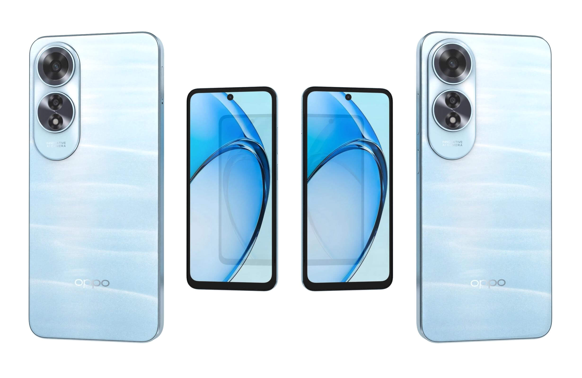 Oppo A60 Blue - 3D Model by Rever_Art