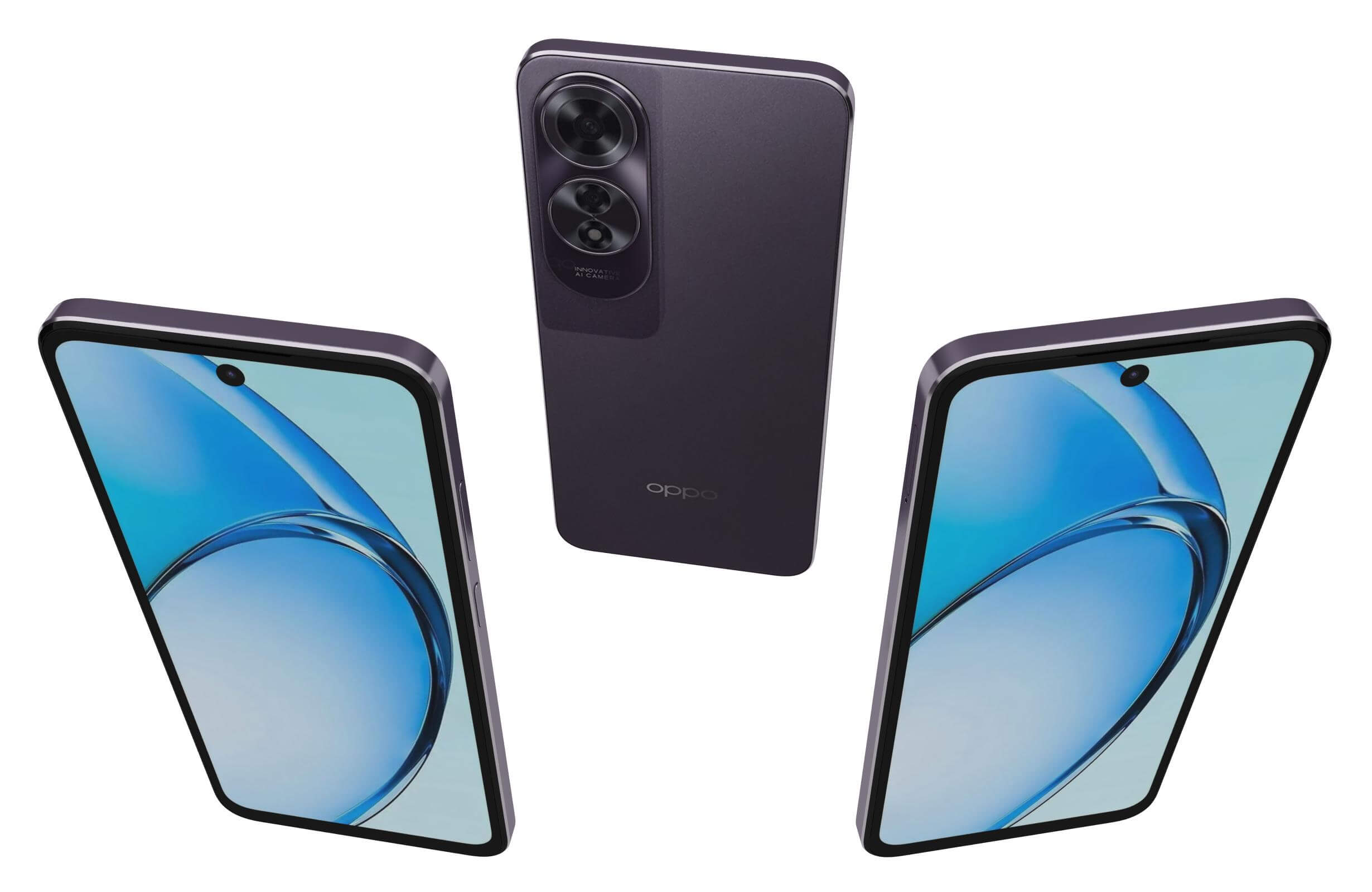 Oppo A60 Midnight Purple - 3D Model by Rever_Art