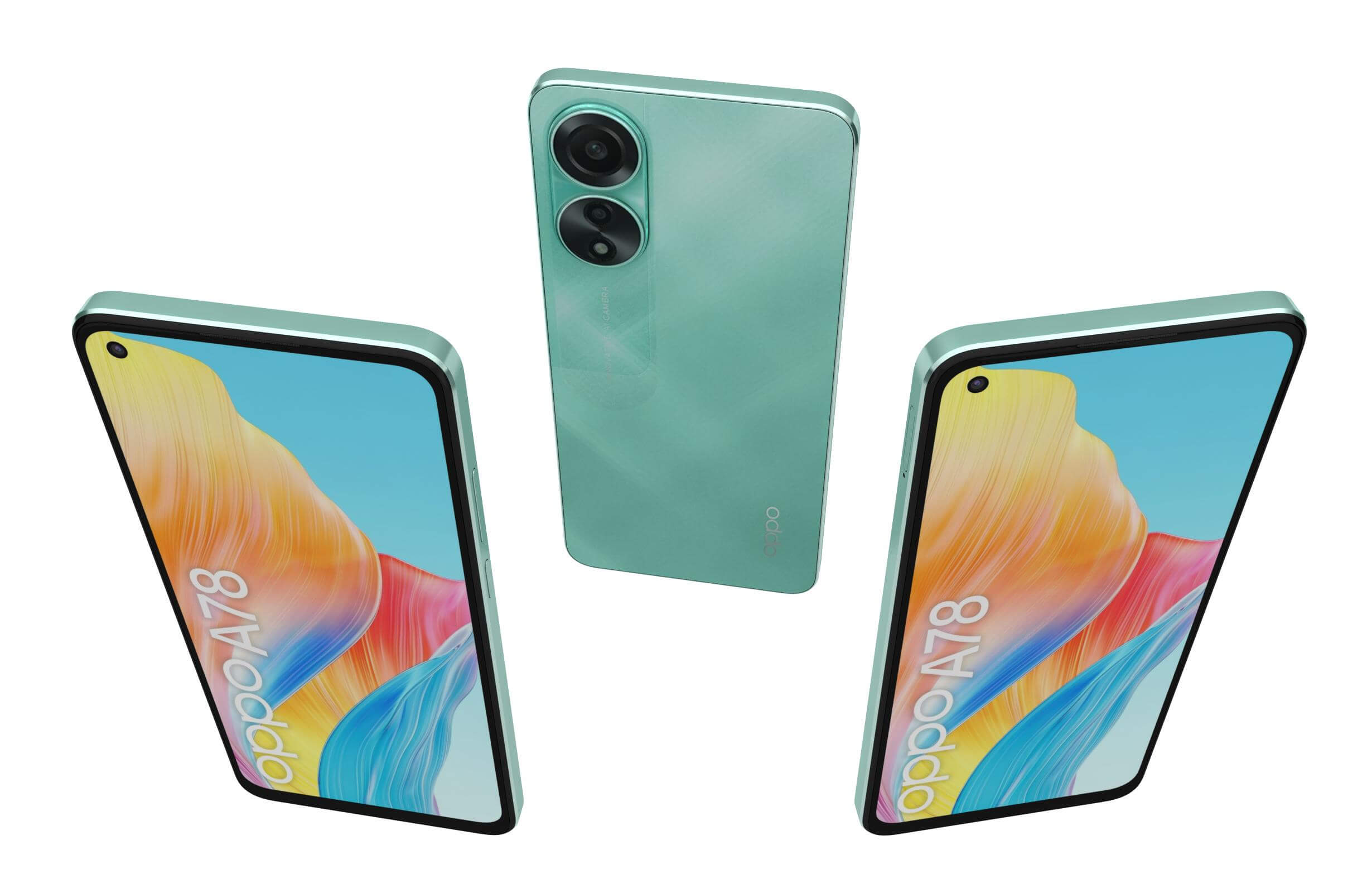 Oppo A78 4G Green - 3D Model by Rever_Art